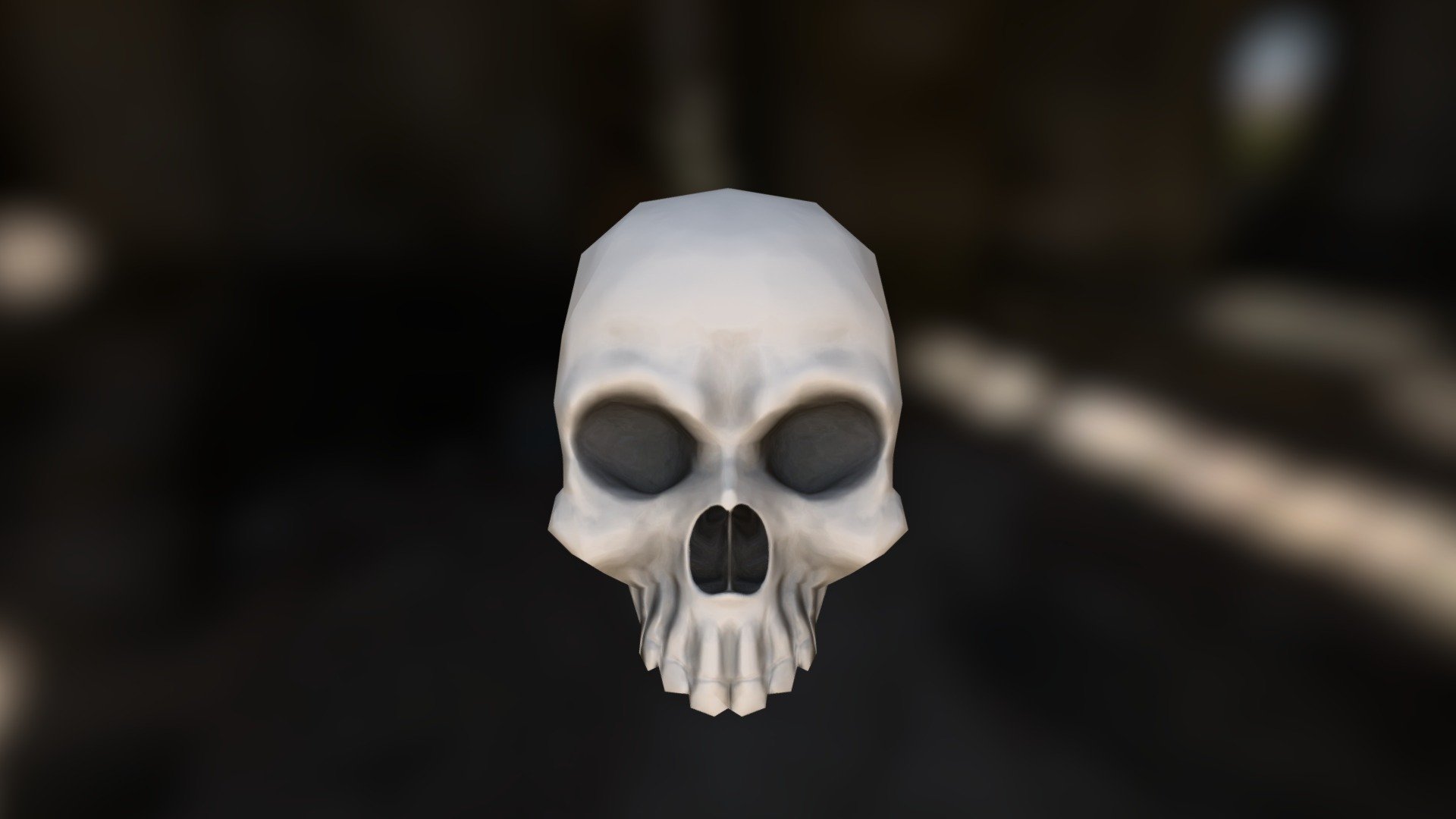 Low Poly Skull - 3D model by rosynochre [82d4f07] - Sketchfab