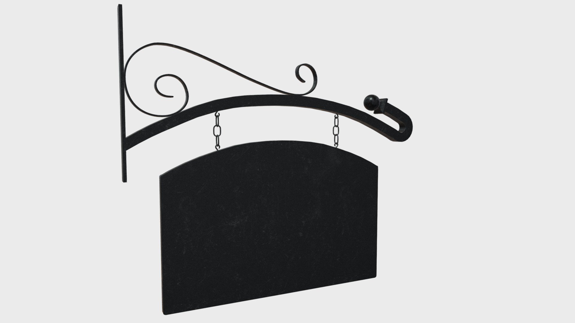 Curved hanging sign - Buy Royalty Free 3D model by FrancescoMilanese ...