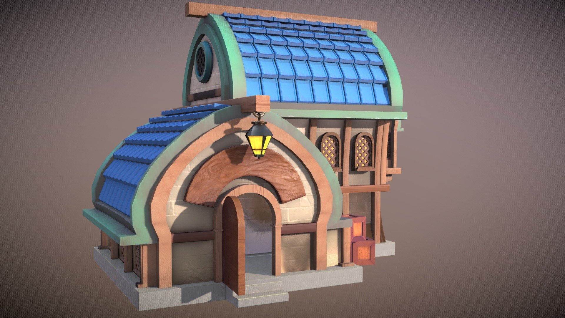 Stylized Tavern Building - 3D model by alperademkotan [82da9b0] - Sketchfab