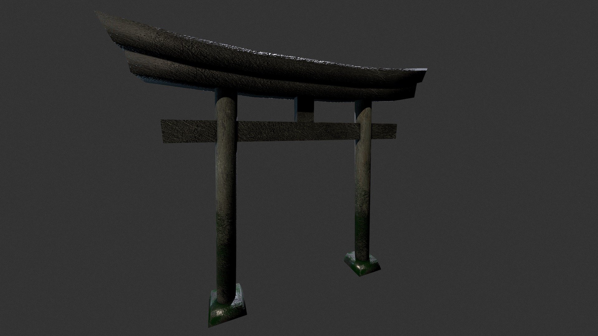 Mossy Concrete Samurai Arch - 3D model by devonitelyfx [82dabb7 ...