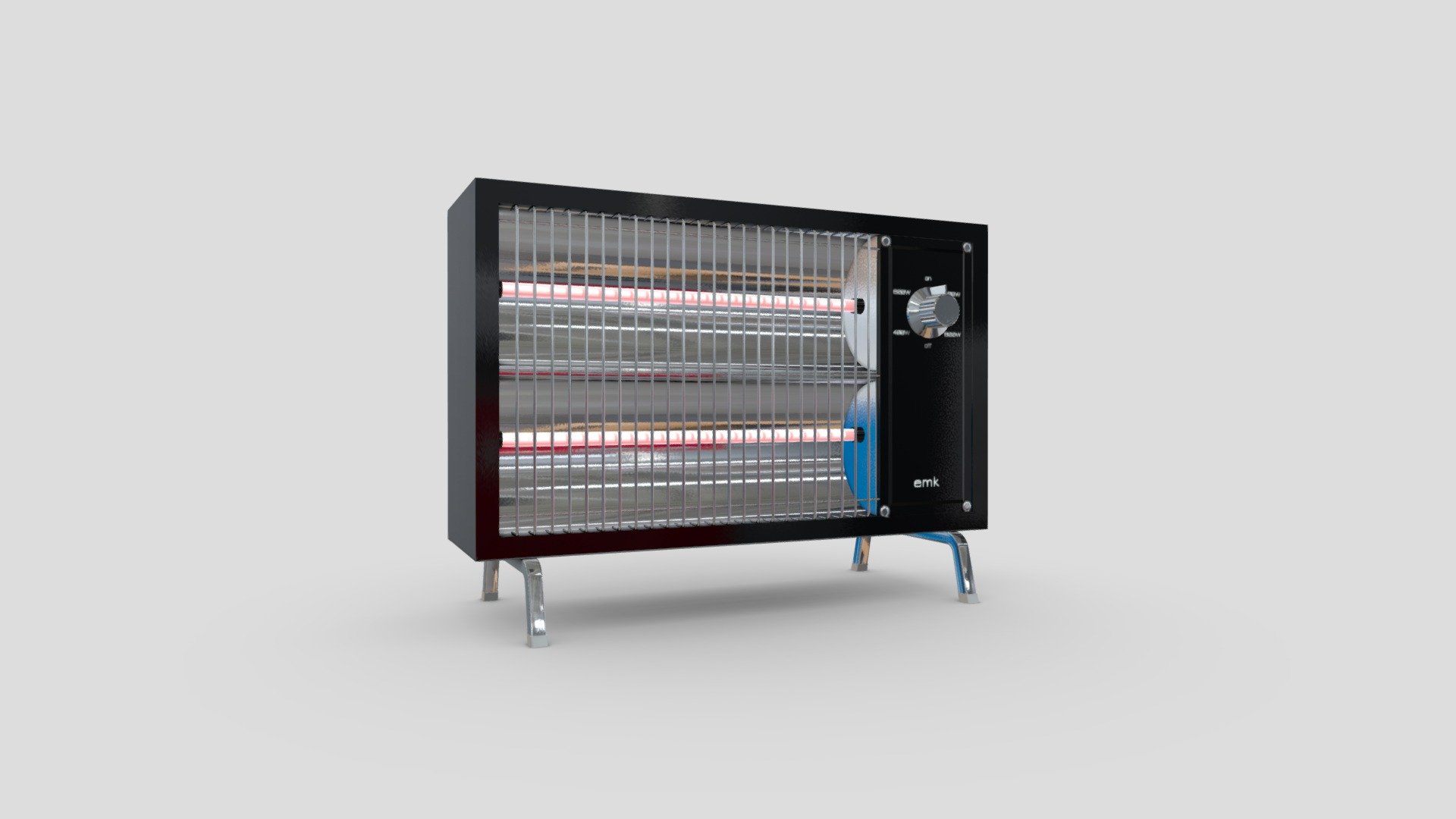 retro electric heater - Buy Royalty Free 3D model by interior model ...