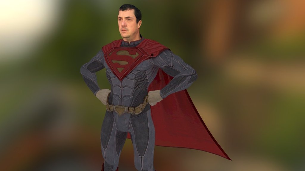 Superman John - 3D model by jtressle [82db13a] - Sketchfab