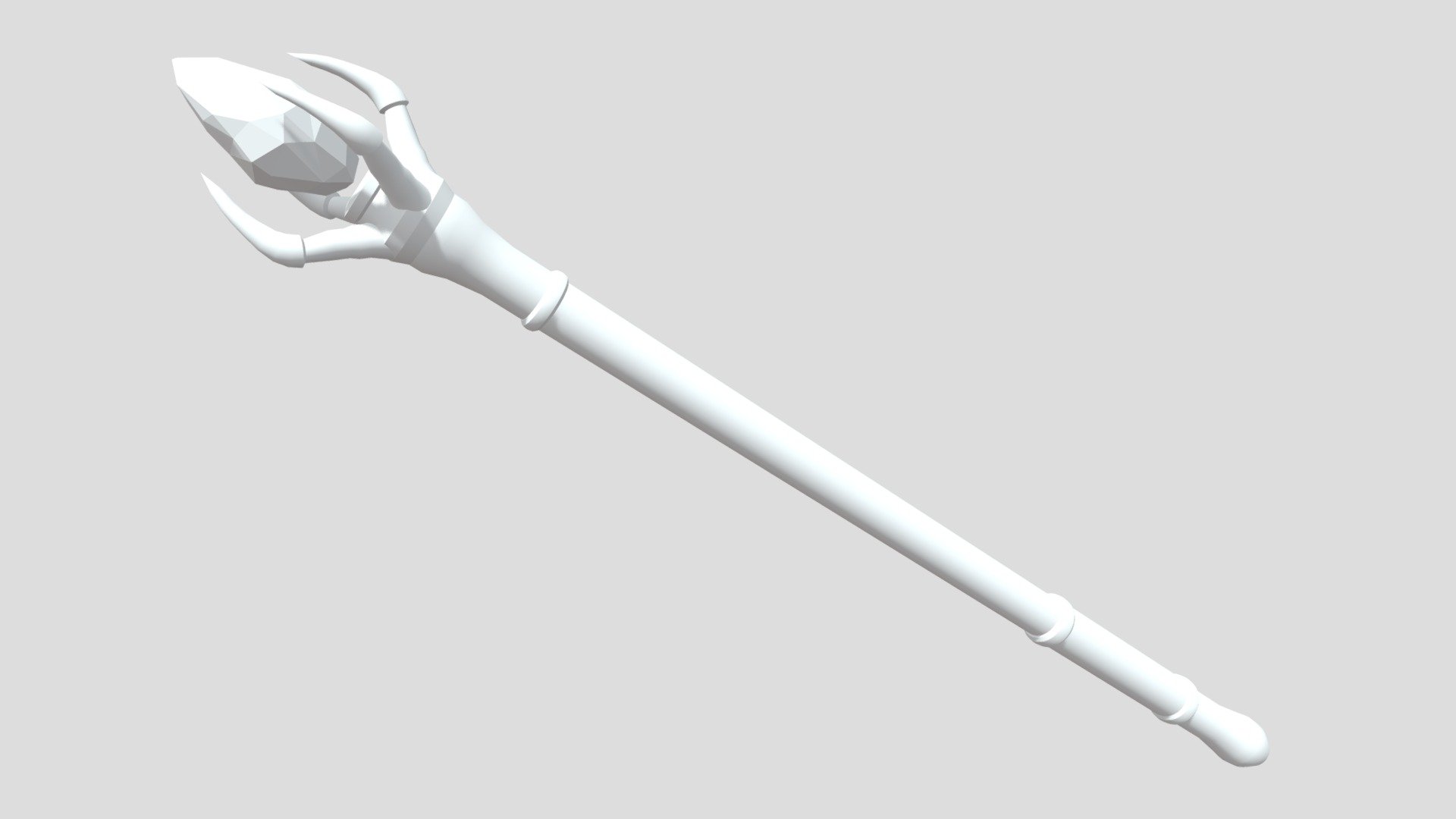 Magic Staff Attempt 2: Demonic Staff - Download Free 3D model by ...