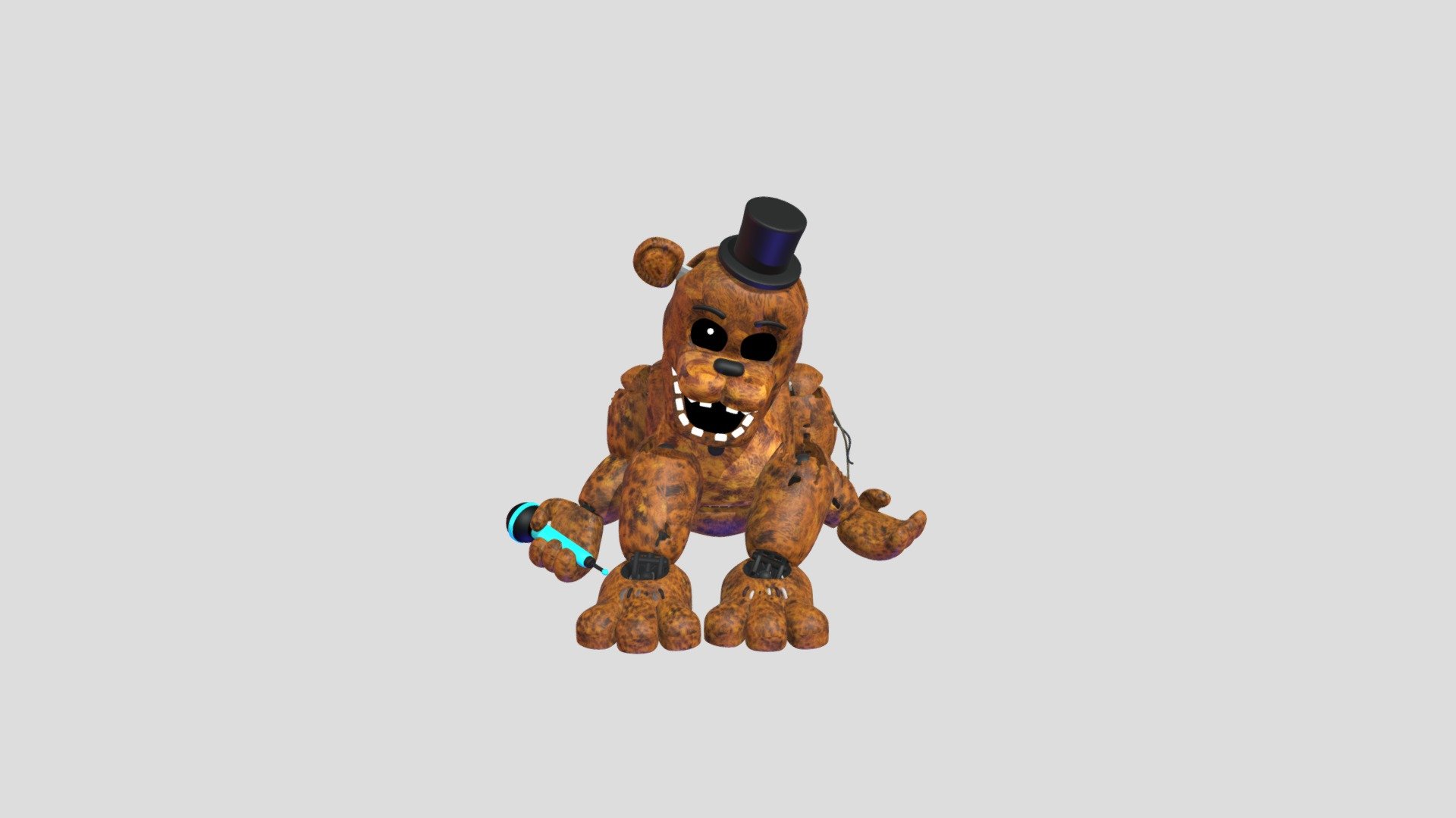 Withered Golden Freddy - 3D model by puploora (@jamie.t.wise) [82db786 ...