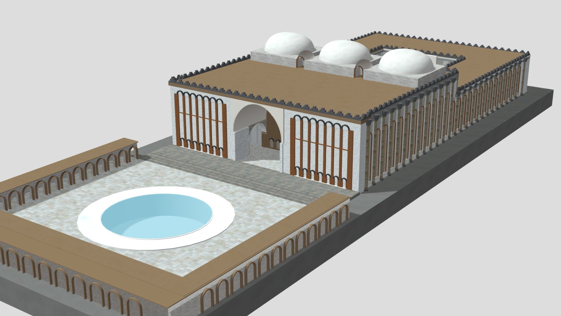 Sarvestan Sasanian Palace castle ancient - 3D model by zigurat ...
