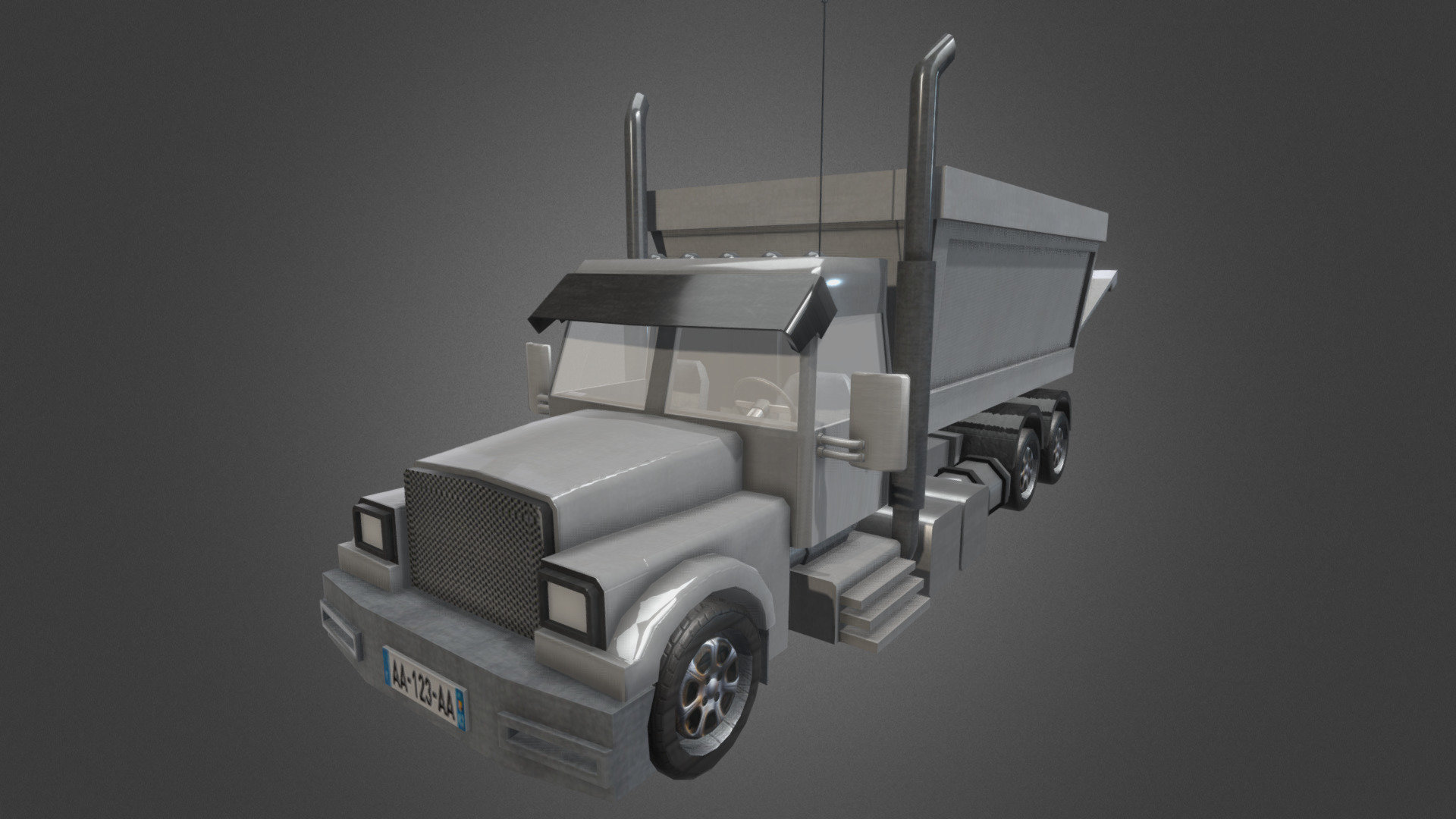 Bin truck - Download Free 3D model by harway [82dec11] - Sketchfab