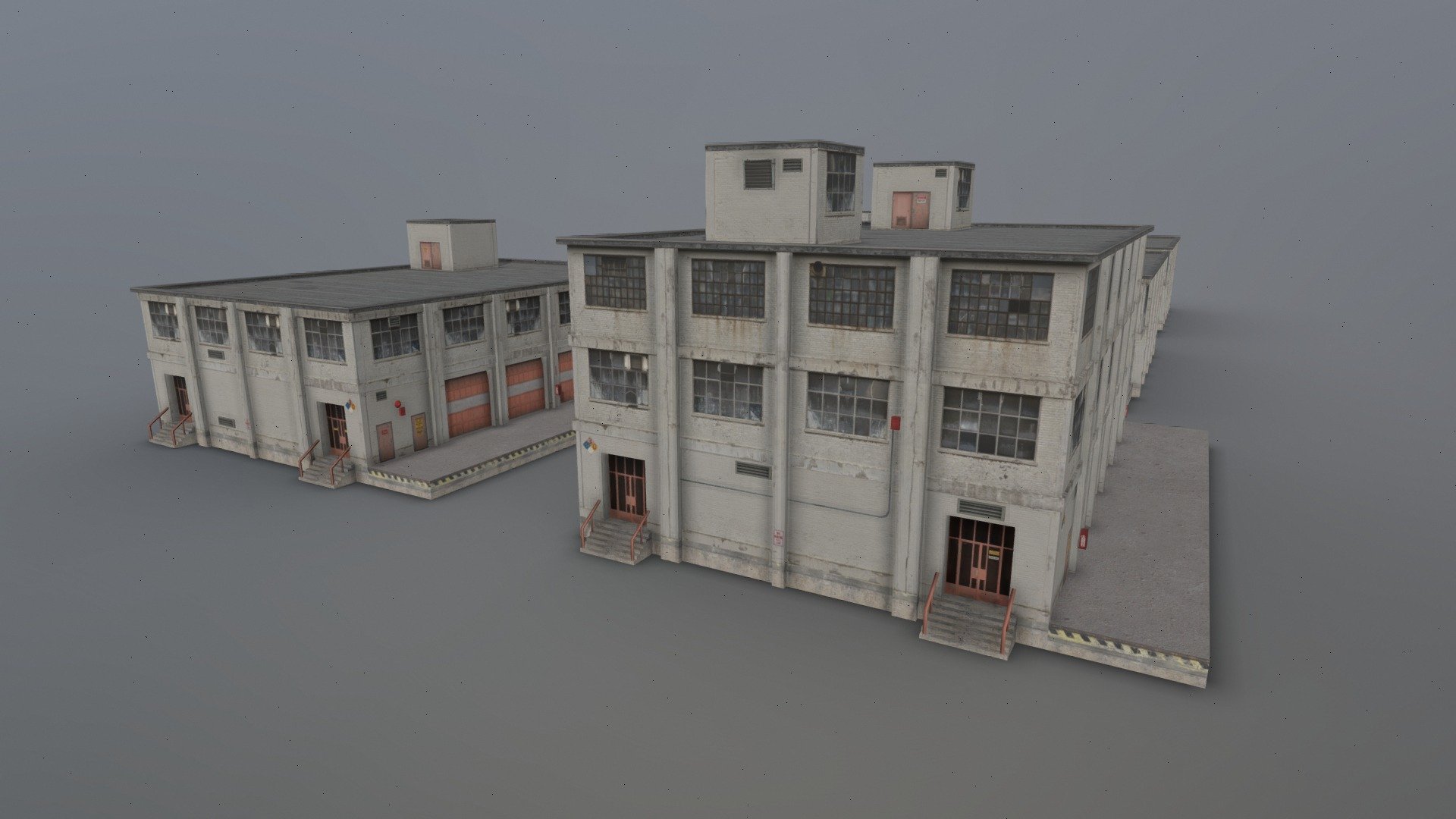Industrial Block Buildings - Buy Royalty Free 3D model by CommonSpence ...