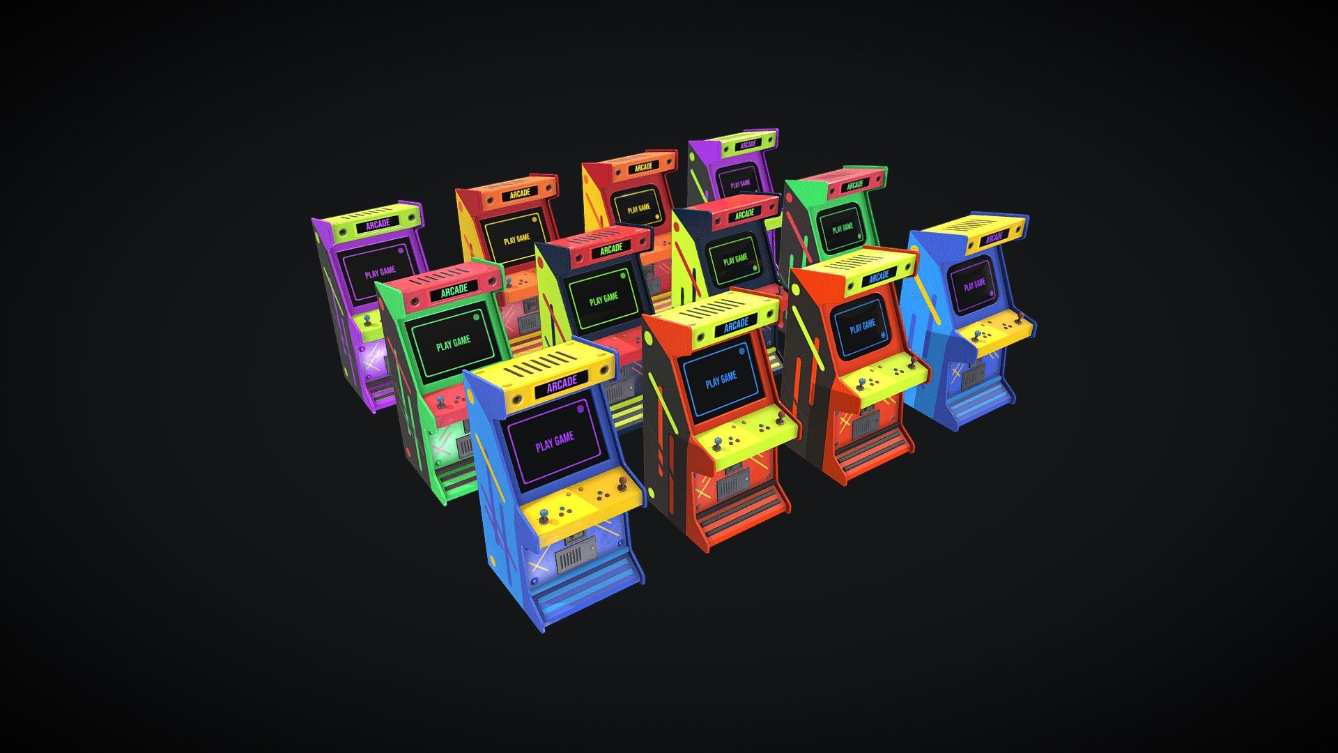 Arcade Machine - 3D model by kraffing [82e7b9e] - Sketchfab