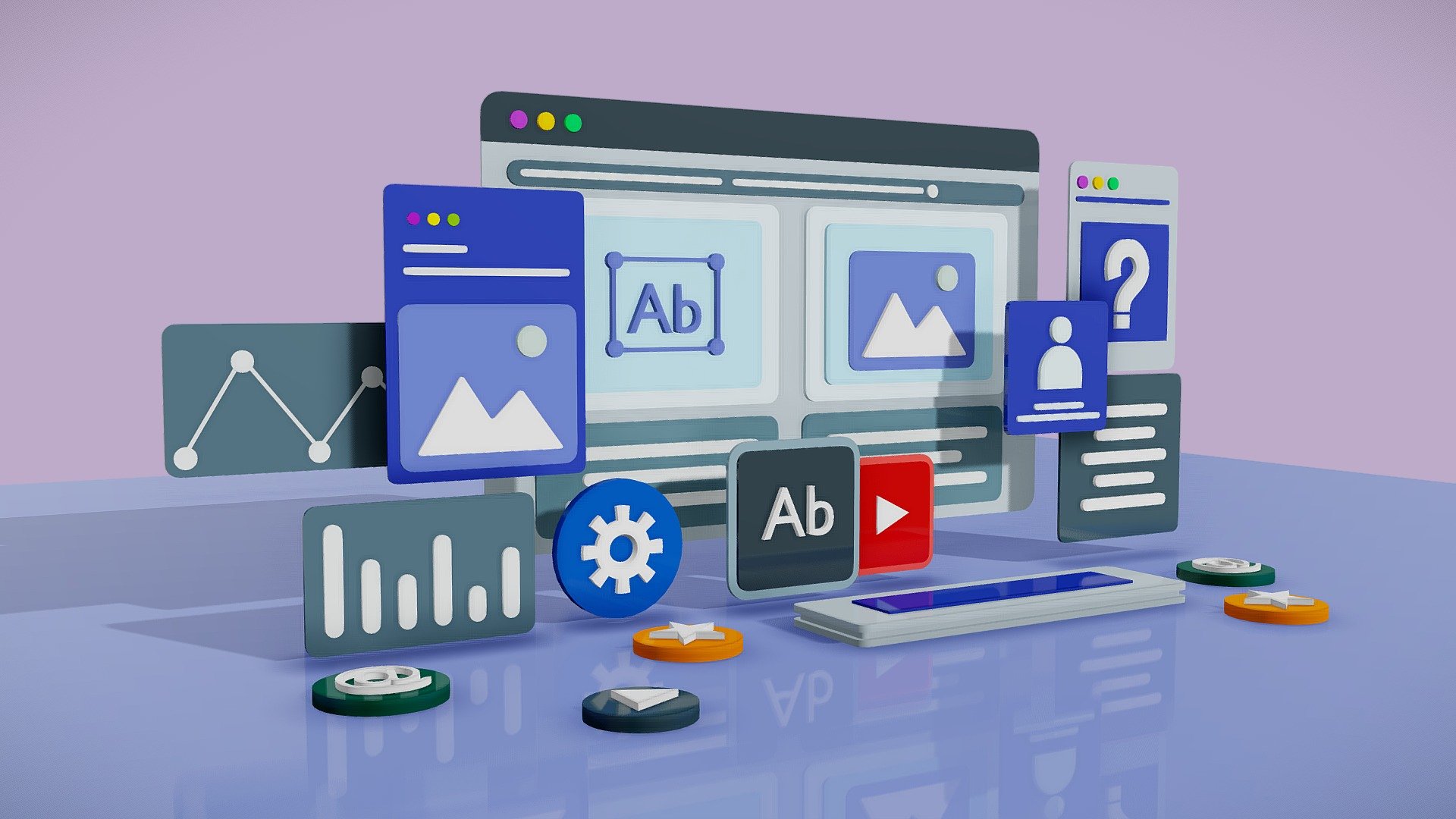 3D Web Illustration Model - 3D model by Poly Craftsman (@lowpolyartwork ...