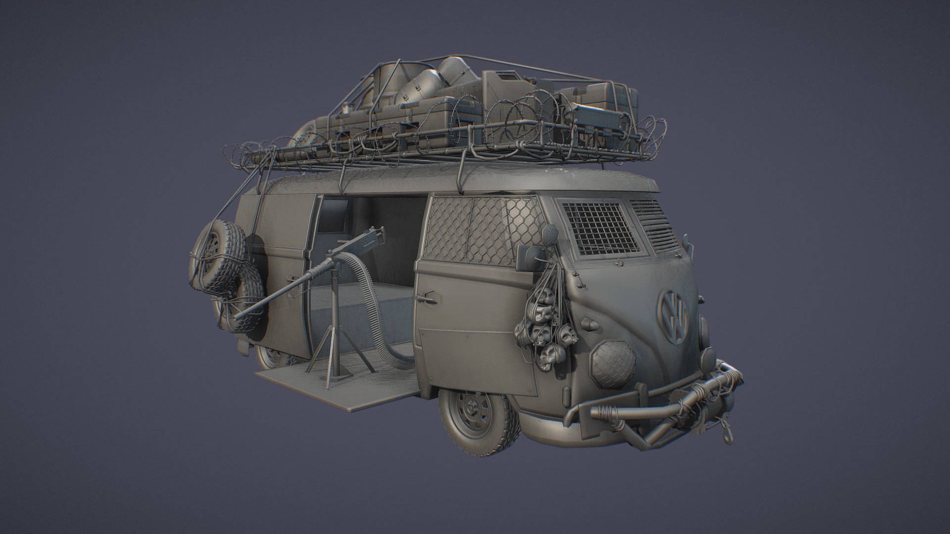 Wasteland/Survivor Van - 3D model by ronnes [82ea5d7] - Sketchfab