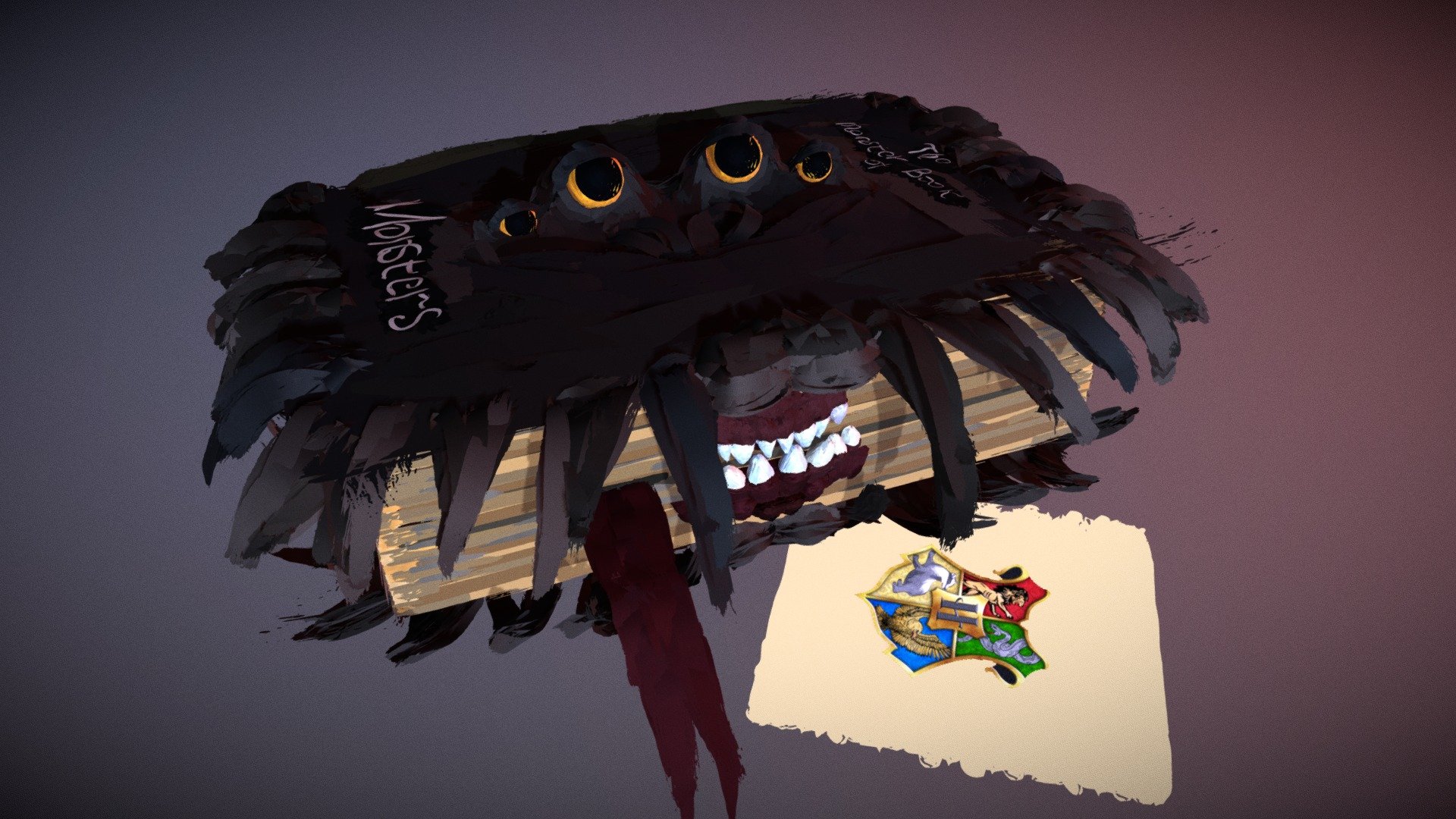 The Monster Book of Monsters - 3D model by Alice (@alice-true) [82ea63b ...