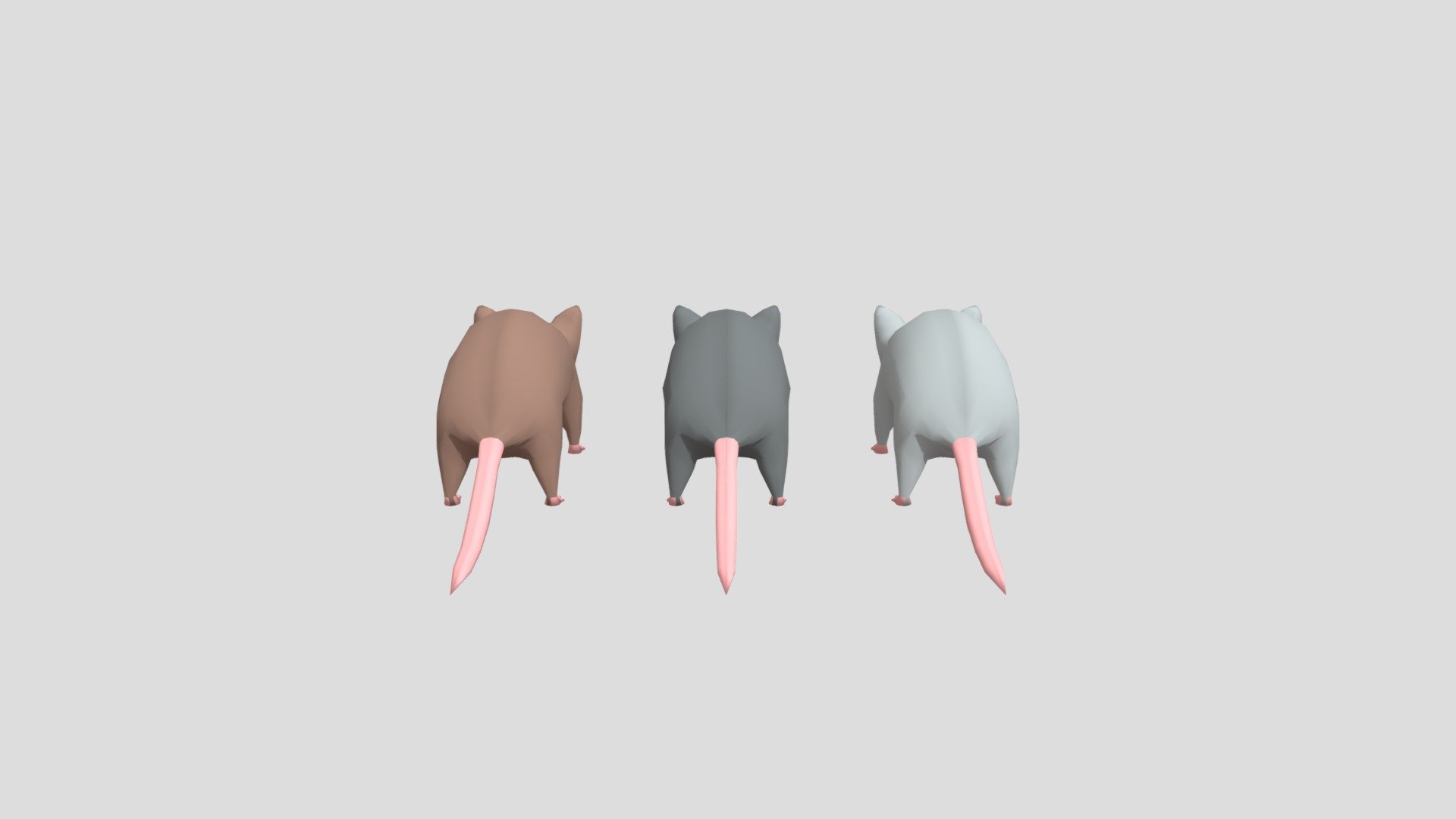 Cartoon-low-poly-rat-pack (2) - 3D model by xavierter [82ee287] - Sketchfab
