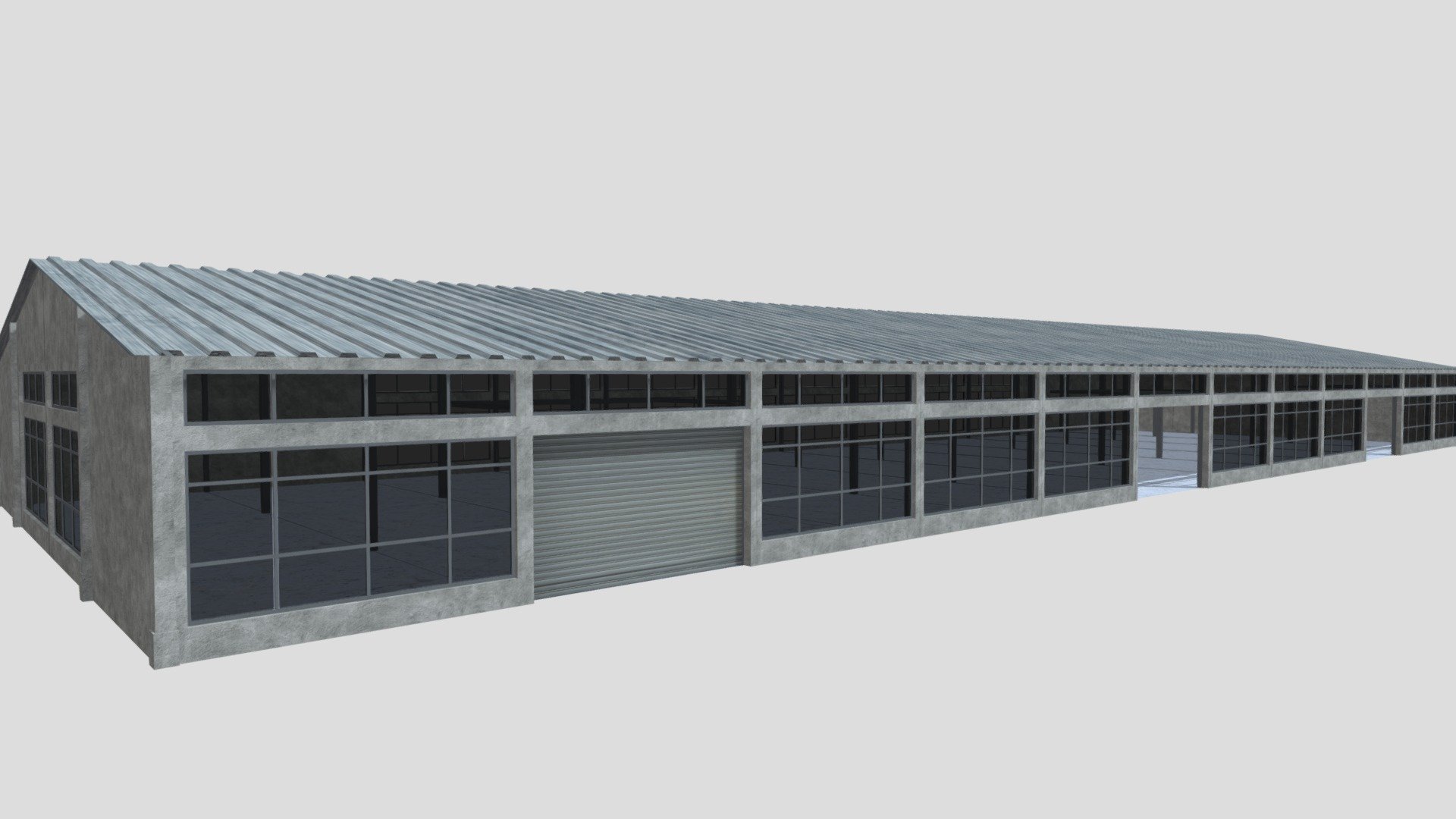 Warehouse Large Facility Structure - 3D model by jacetrimmer [82f4973 ...