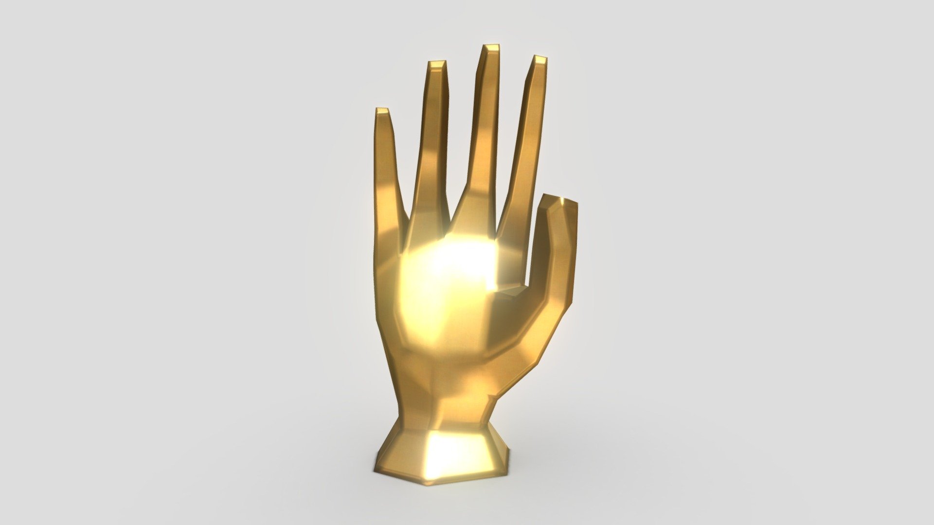 Gold Hand Statue - Download Free 3D model by Gonsaku [82f6725] - Sketchfab