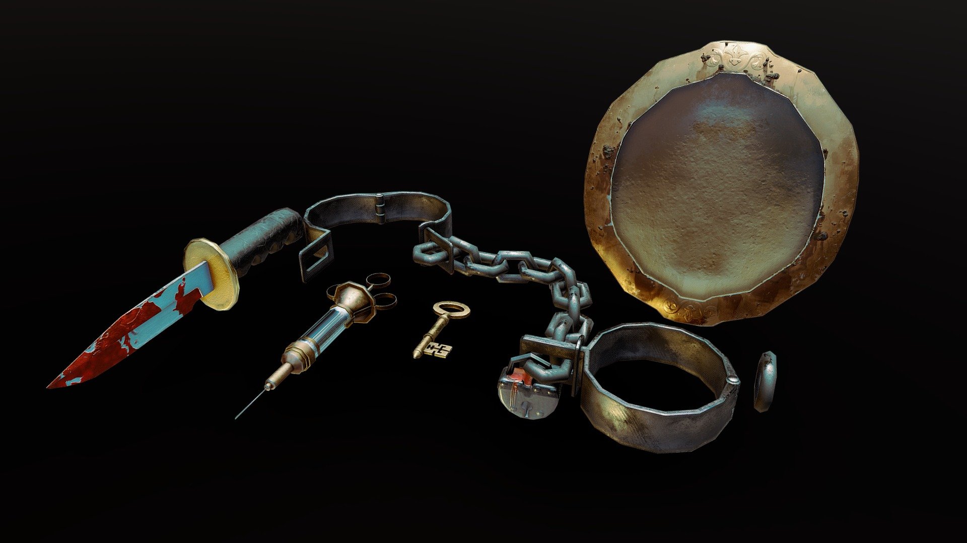 Horror Props (Game-Ready) - Buy Royalty Free 3D model by Jordan Cameron ...