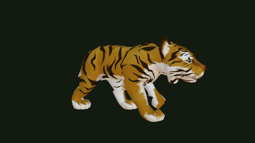 Tiger Prowl Cycle - 3D model by shannonWyatt [82fc960] - Sketchfab