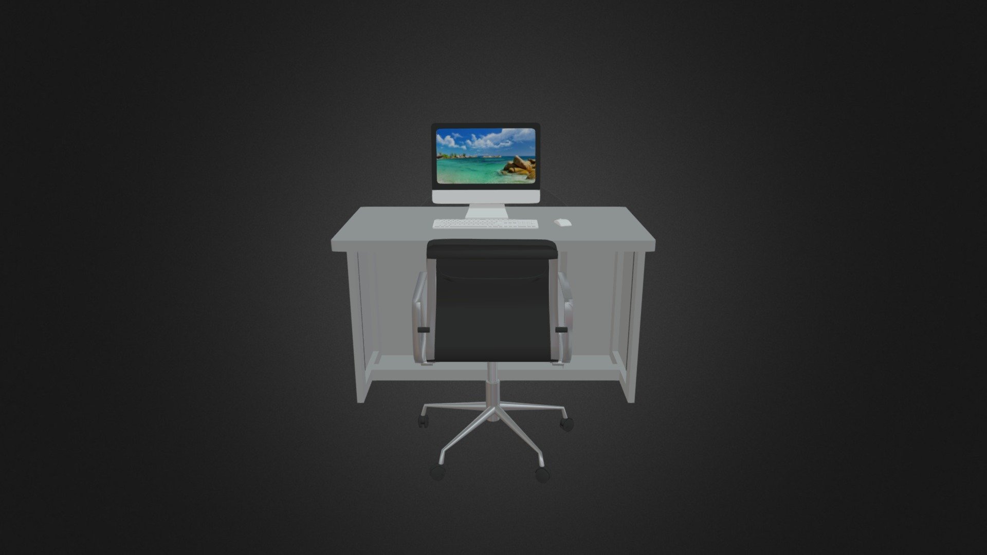 Desk - Download Free 3D model by wenhongzhi [82fd302] - Sketchfab