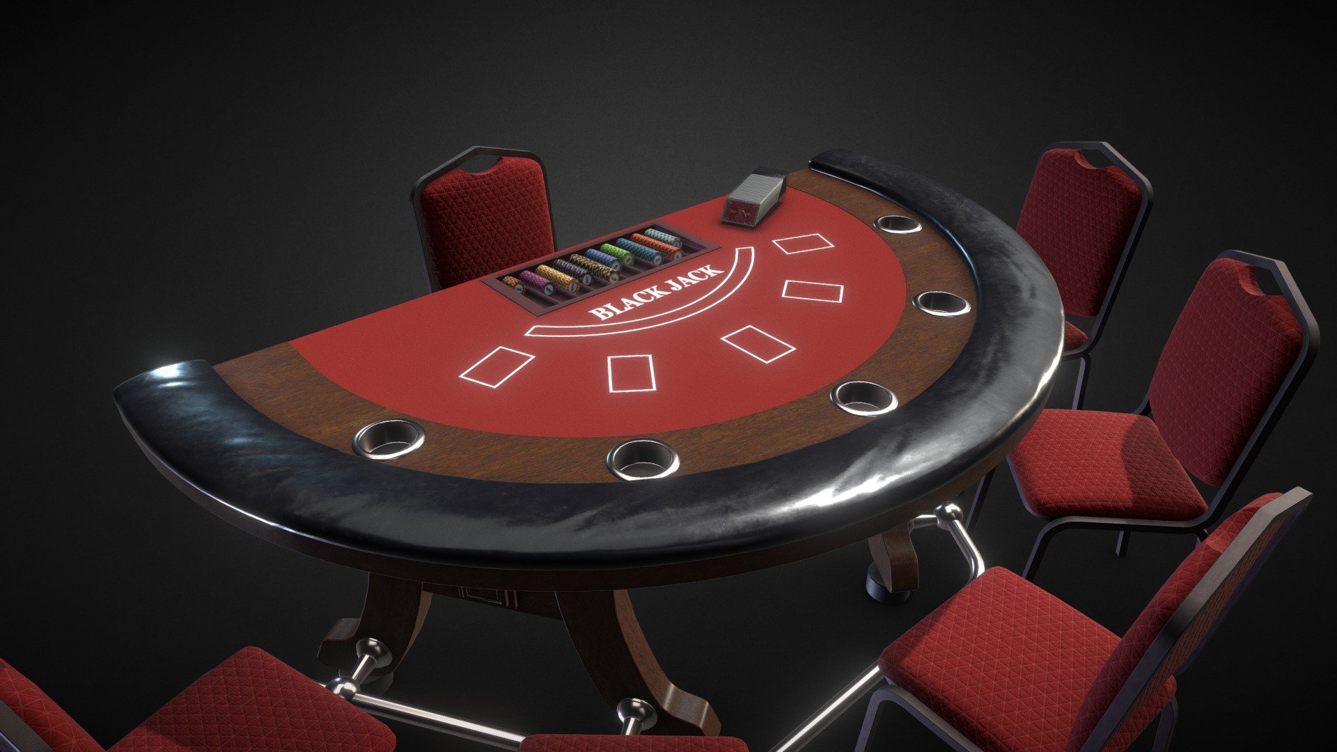 blackjack table - Buy Royalty Free 3D model by alixor22 [8301904 ...