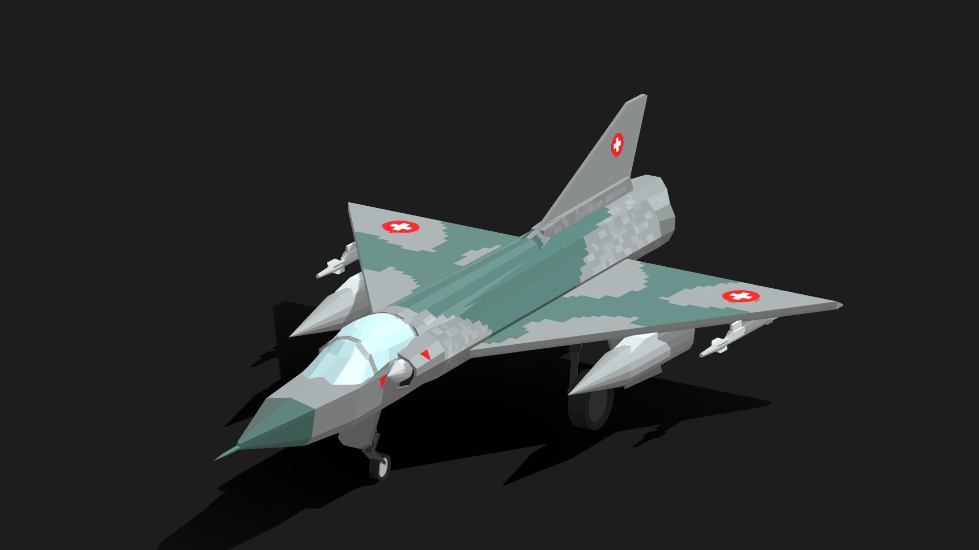 Low poly Dassault Mirage 3 - 3D model by SIpriv (@S1Priv) [8304bff ...