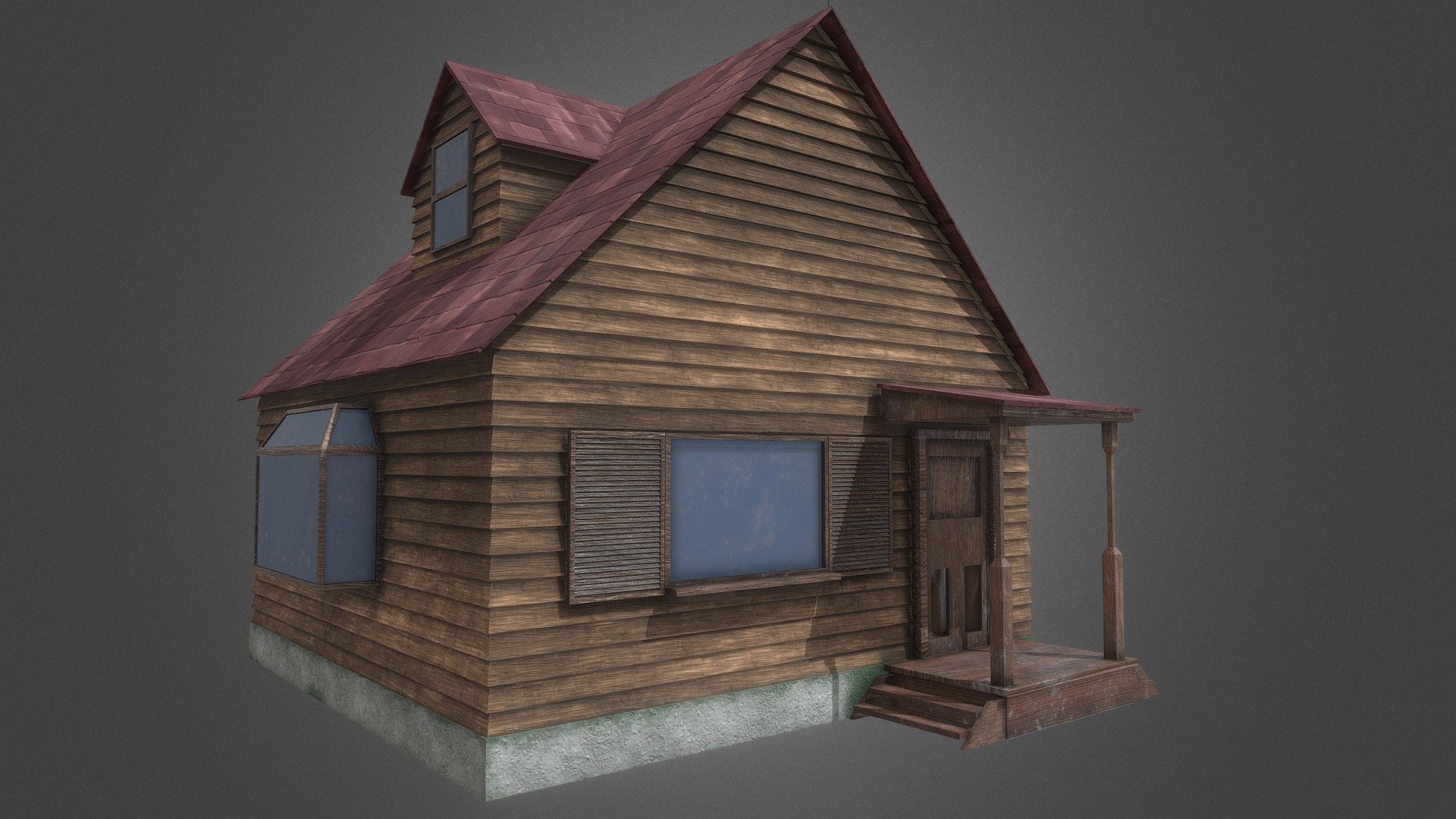 Rustic house - 3D model by Rodri (@rodrigodelpozo99) [83087c2] - Sketchfab