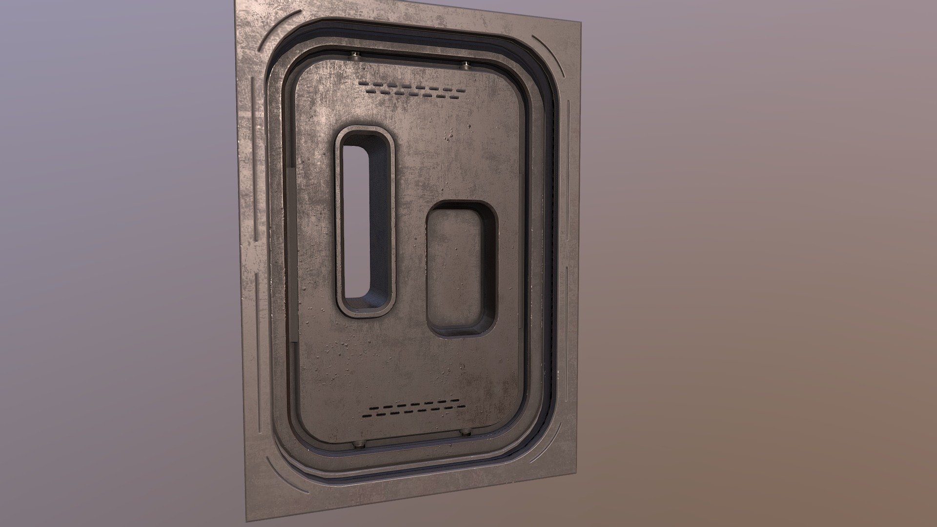 metal door, heavy - 3D model by Sicro [8308ea7] - Sketchfab