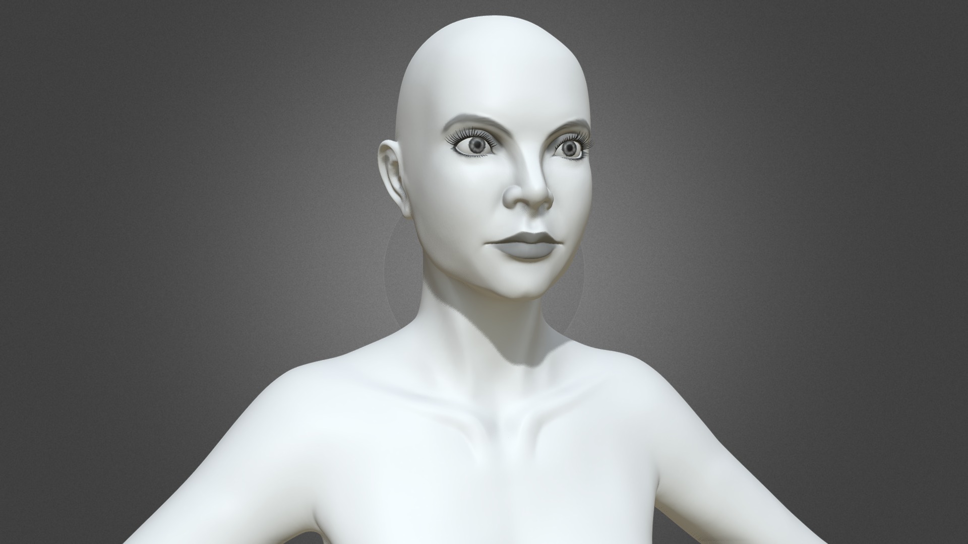 Character Sculpt - Female (Bald) - 3D model by Taylor Lancaster ...
