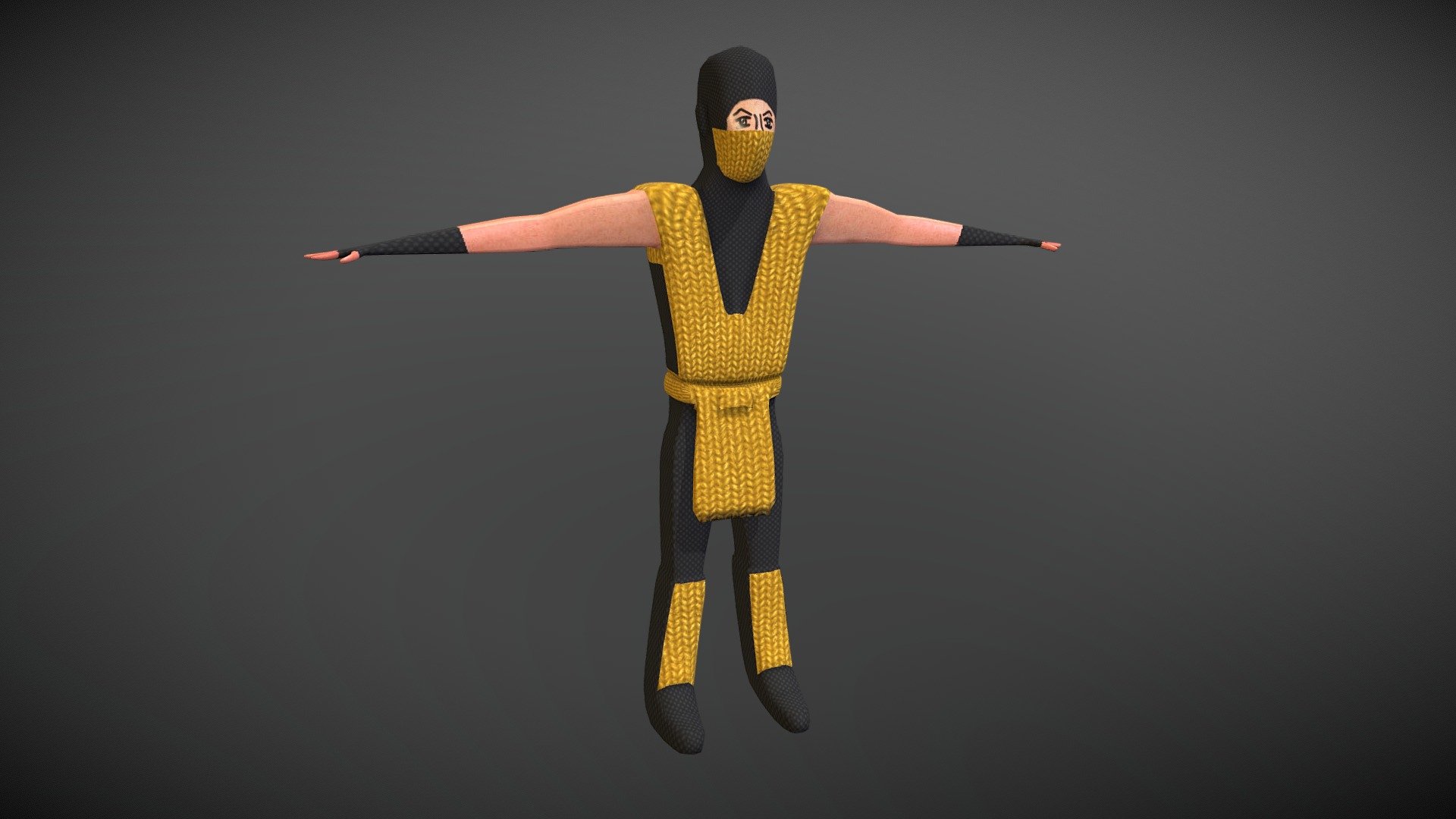 Scorpion 3D Model (Mortal Kombat) - 3D model by Ojk114 [830b722 ...
