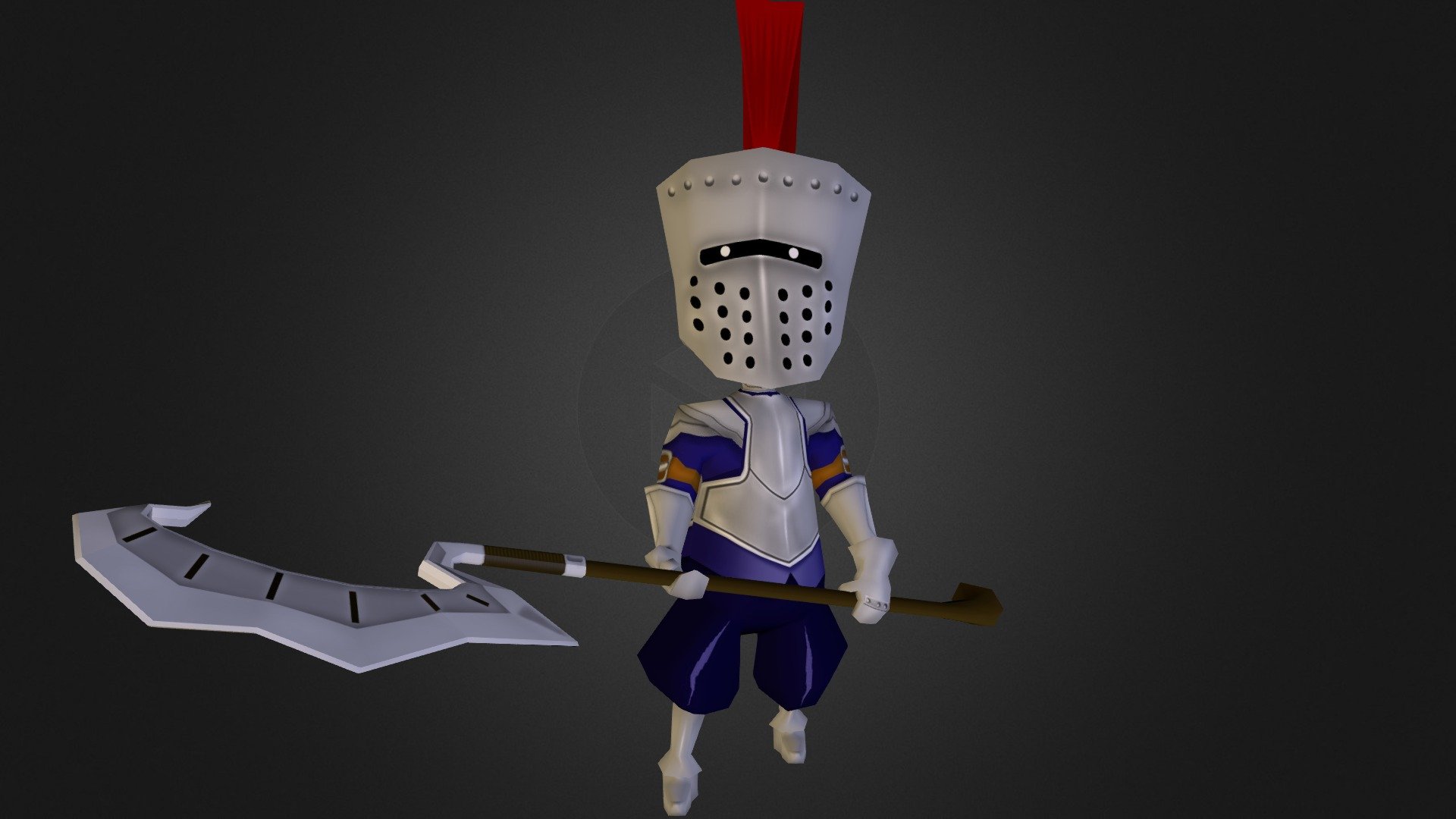 Chibi Knight - 3D model by WorachaiTep. [830bb01] - Sketchfab