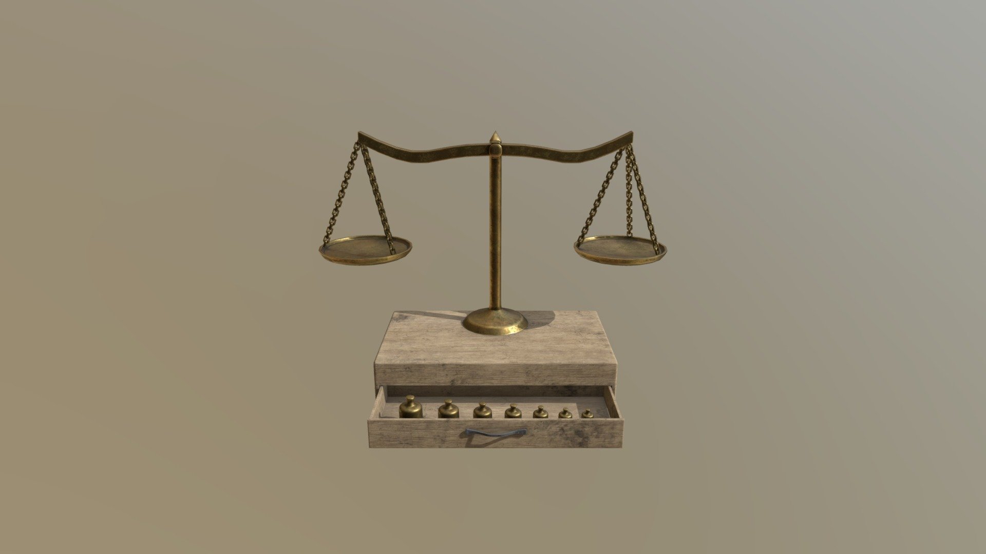 Brass Scales - 3D model by robinstaples [830c929] - Sketchfab