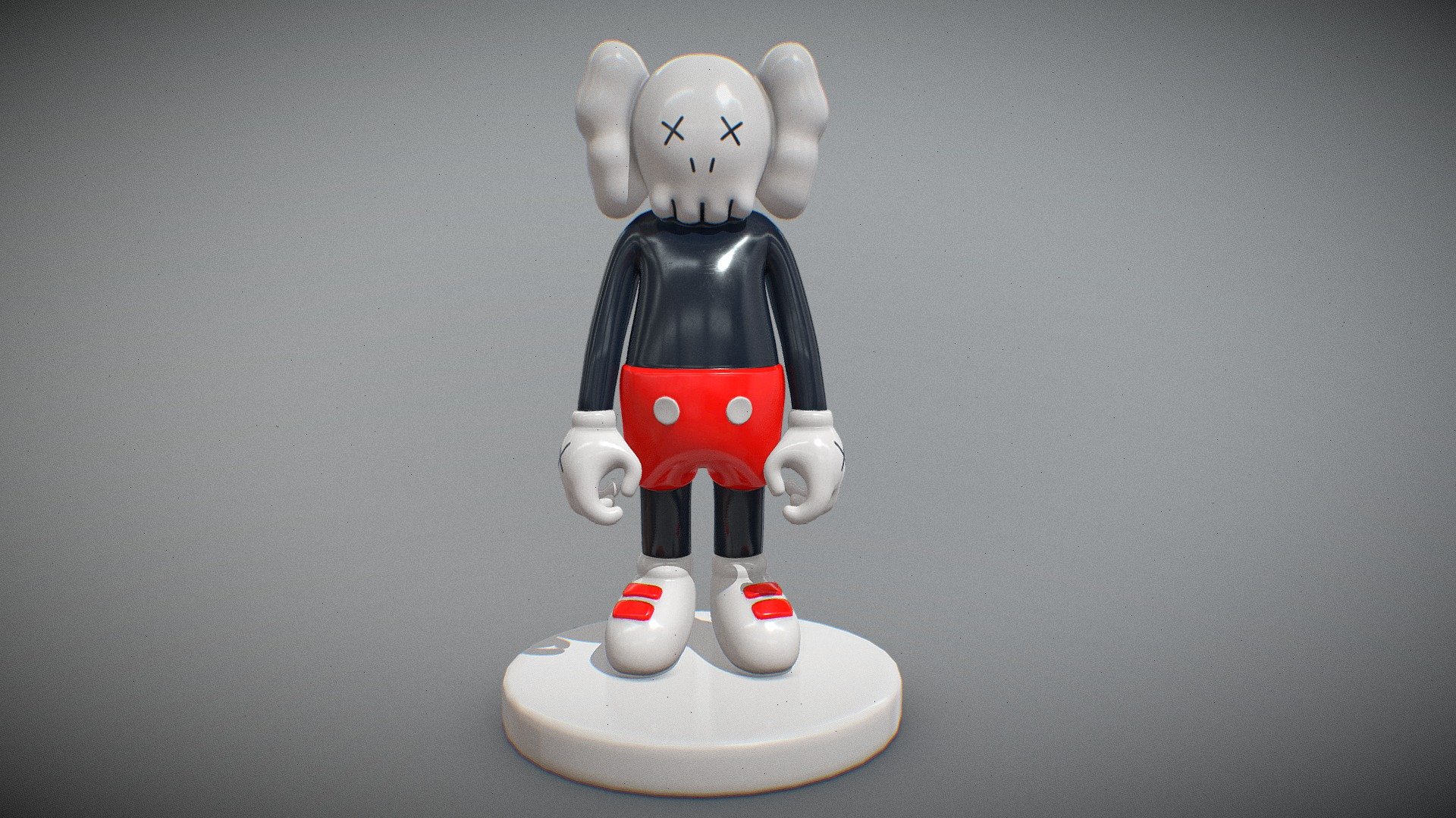 KAWS Companion Fanart - 3D model by aerobird98 [8312a9f] - Sketchfab