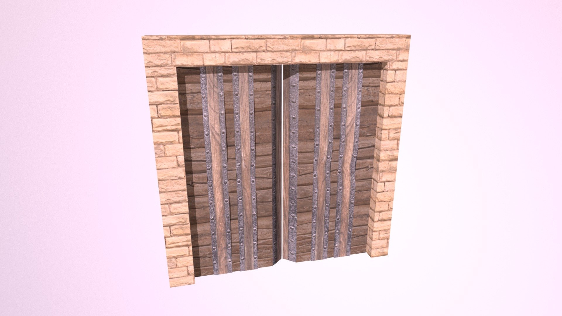 Gate Reinforced Wood - Download Free 3D model by Juliën van Beek ...