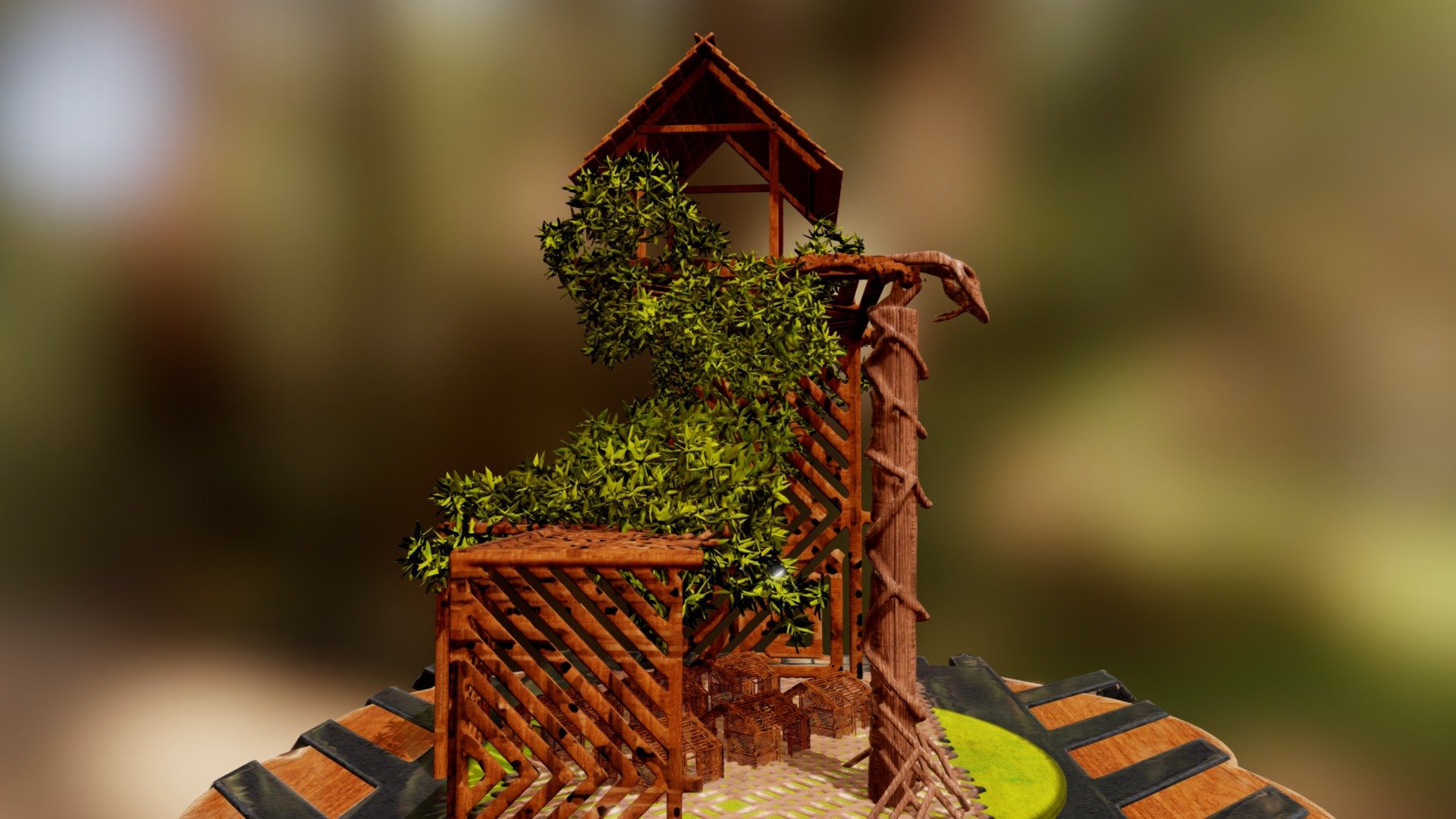 Tree housing - Download Free 3D model by TheSpiritAmbassador [831341b ...