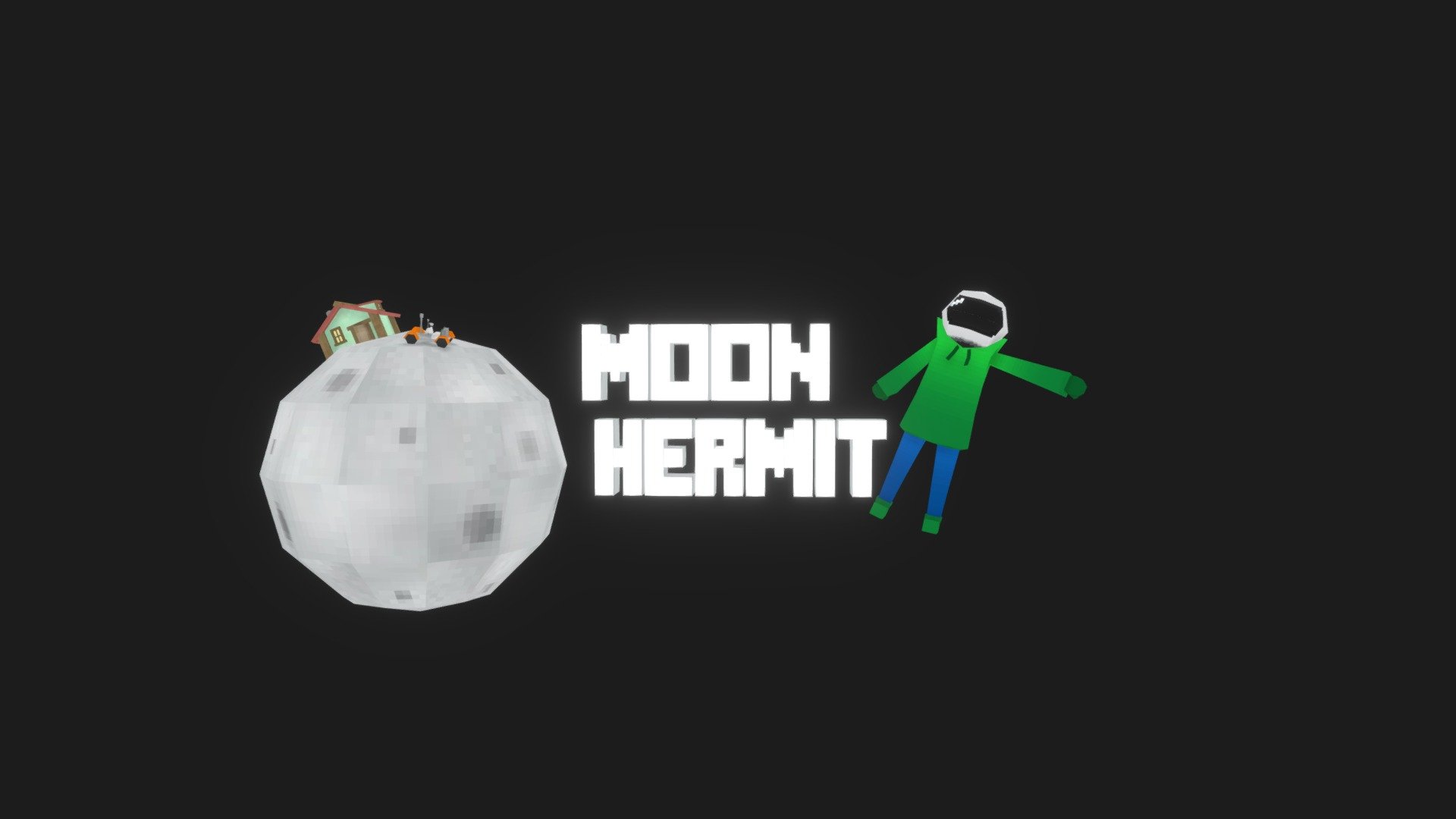 Moon Hermit floating in space - 3D model by Moon Hermit (@MoonHermit ...