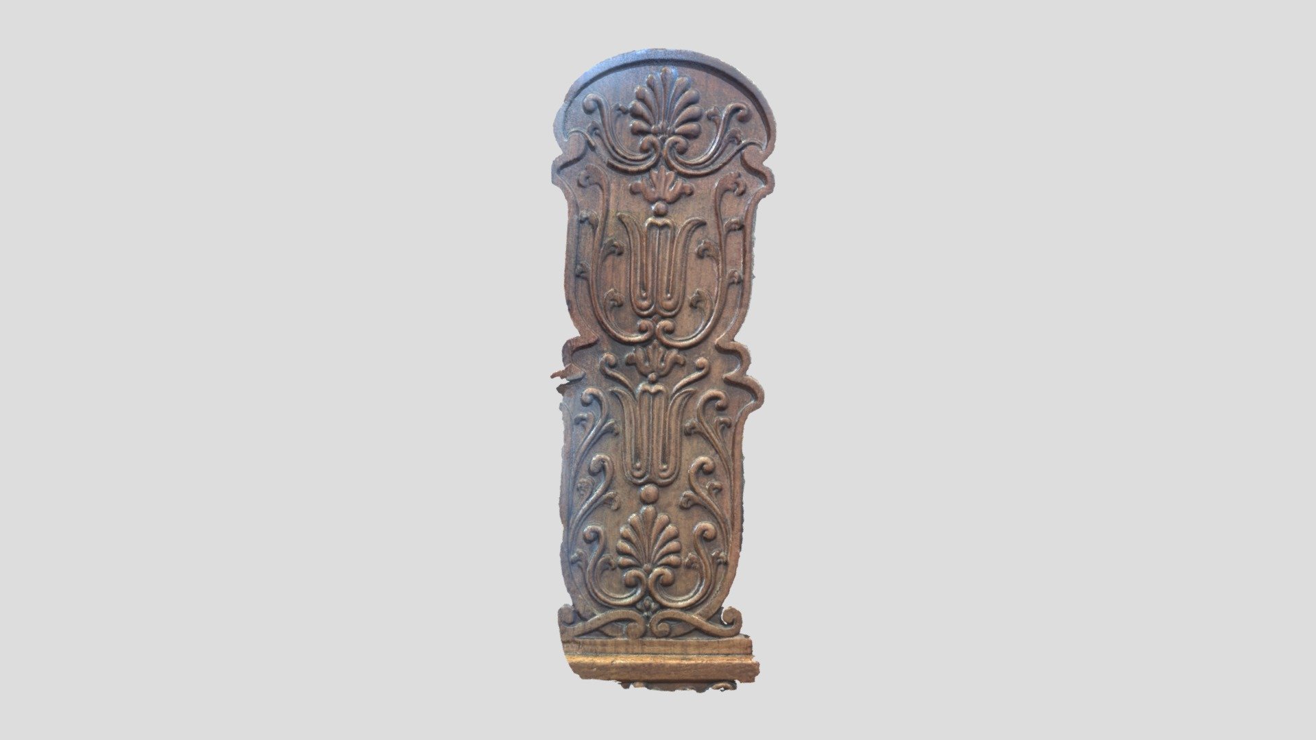 Scan 19 Sofa Arm Carving - colour - Download Free 3D model by Chapel ...