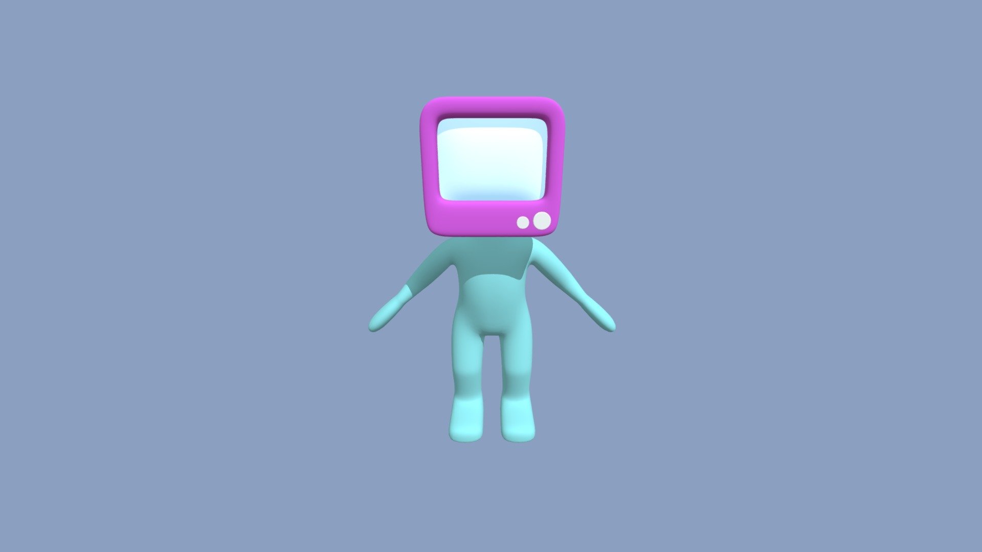TV Character - 3D model by angrypanda (@angrypanda90) [8317a16] - Sketchfab