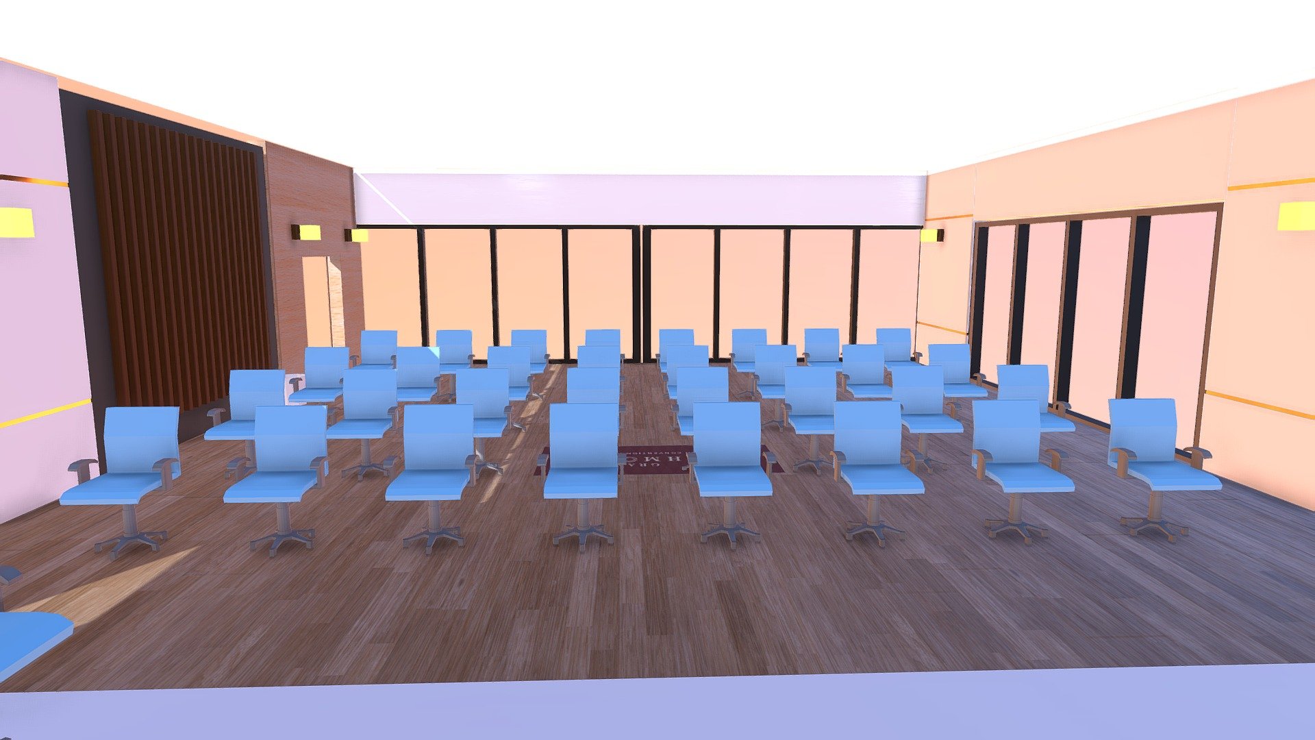 hall room - 3D model by chitipad [83181e6] - Sketchfab