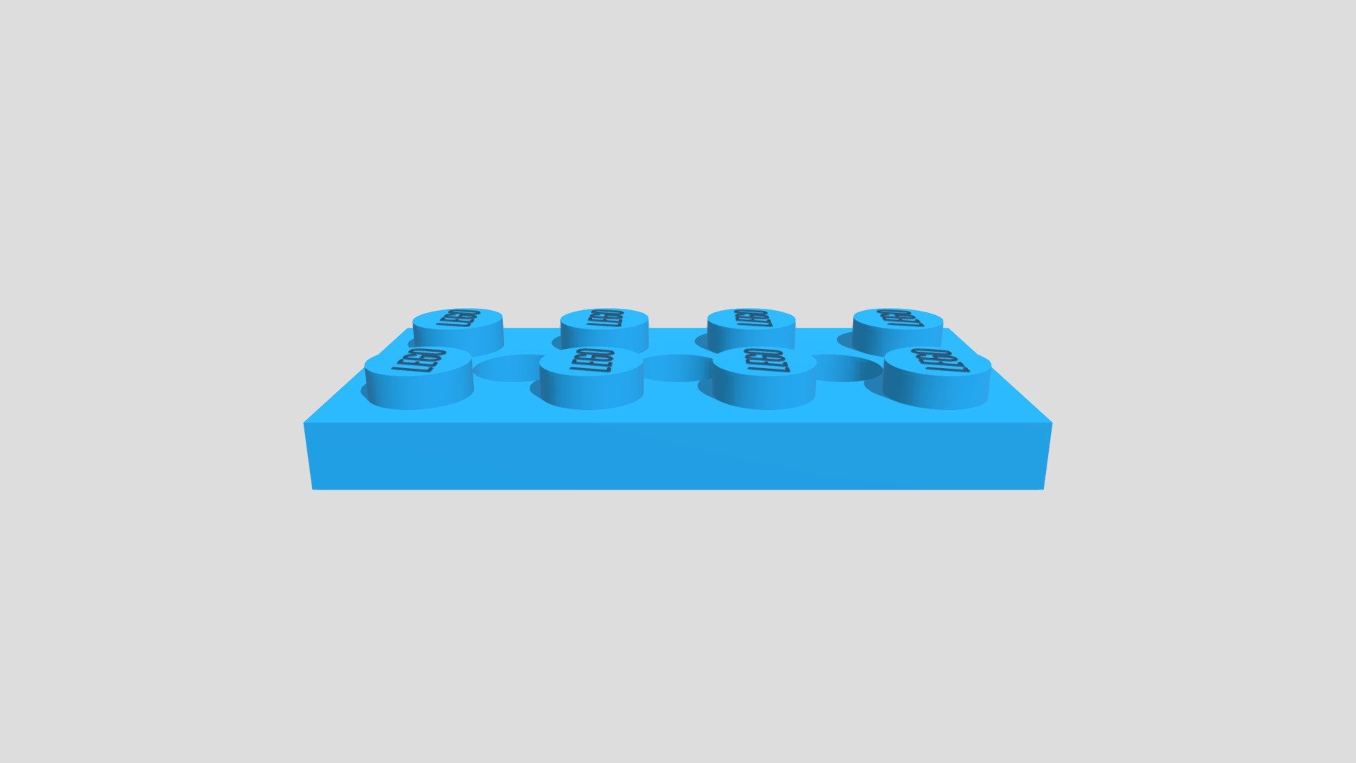 plate with holes 2x4 - 3D model by aldosaad [831853f] - Sketchfab