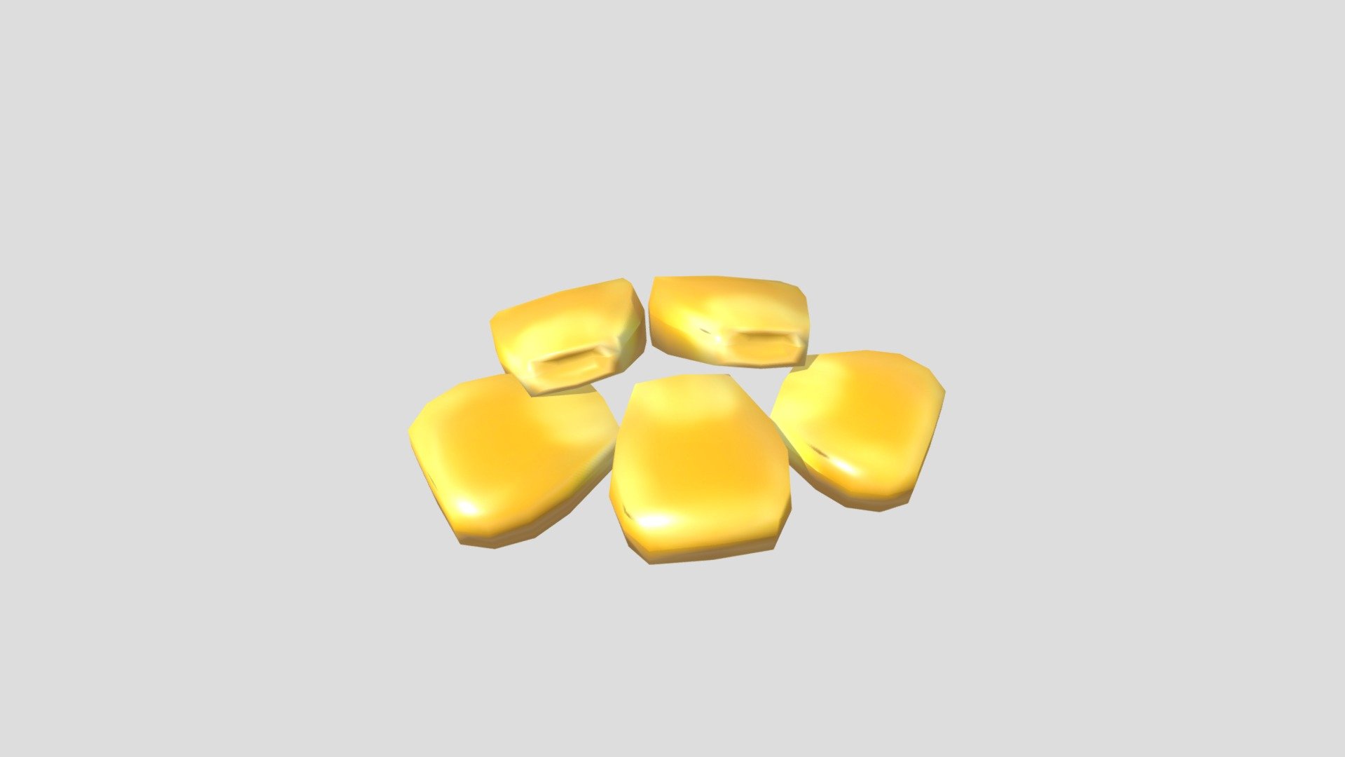 Low poly - Corn kernel - 3D model by j04n.toh [831b519] - Sketchfab