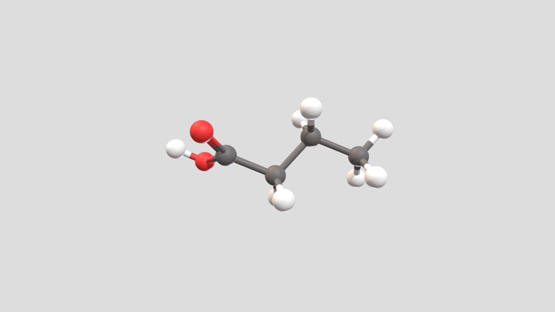 BUTANOIC ACID - 3D model by Dien [831be2a] - Sketchfab