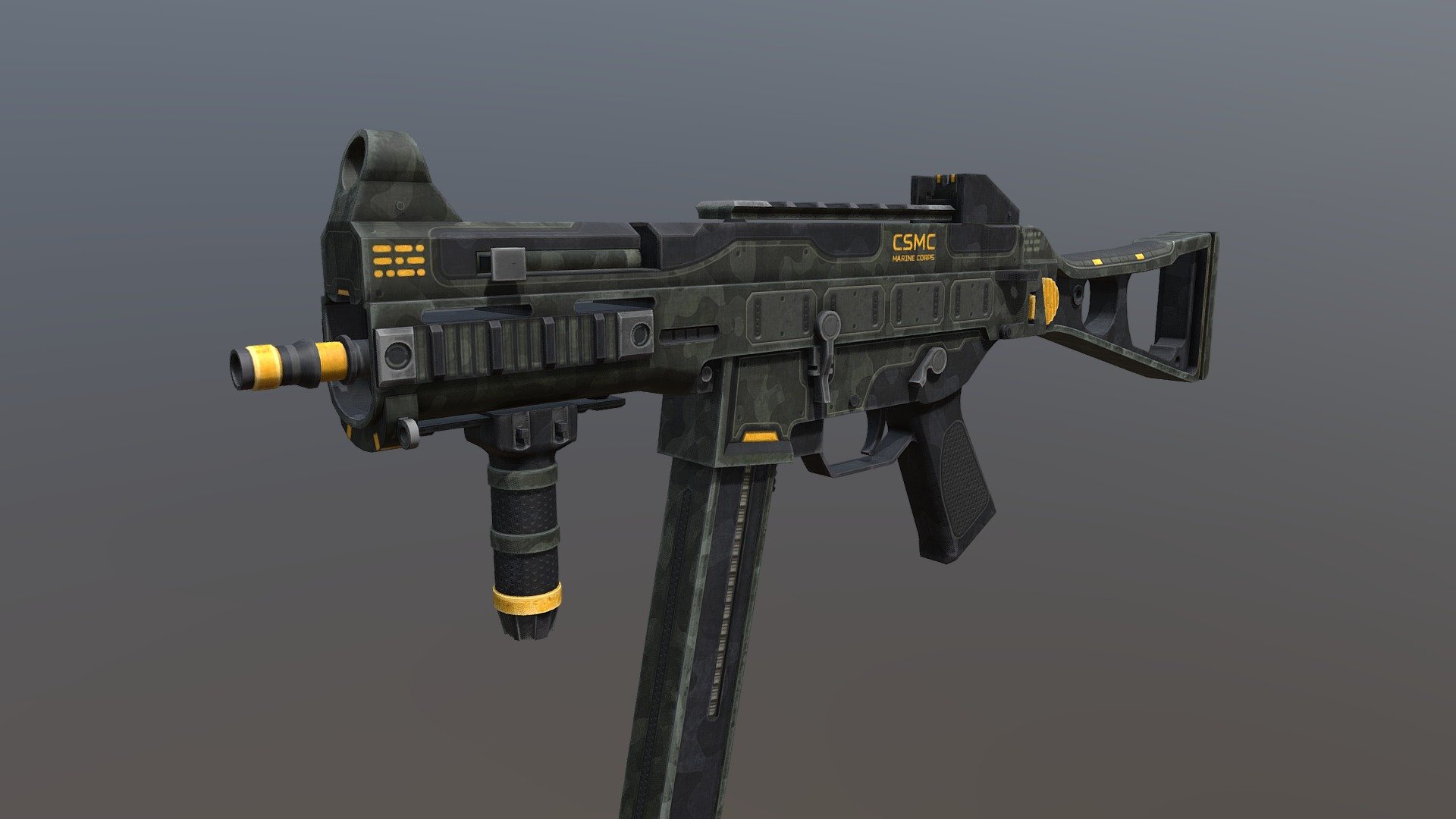 UMP-45 | Marine Corps - 3D model by Hybra (@dragonx1196) [831c701 ...