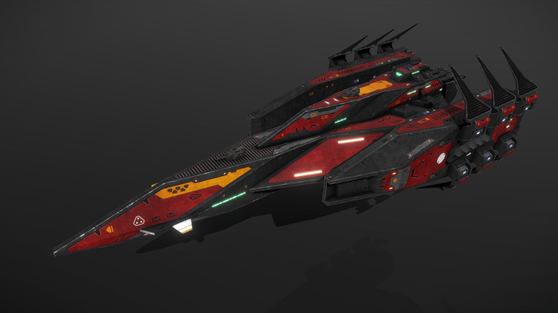 Scifi Destroyer Stormcrow - Buy Royalty Free 3D model by MSGDI [831e220 ...