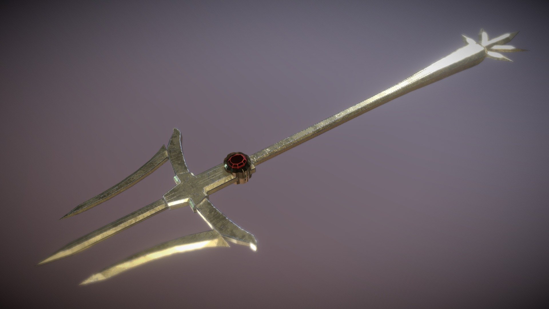 Asgore's Trident - 3D model by r545n [831effe] - Sketchfab