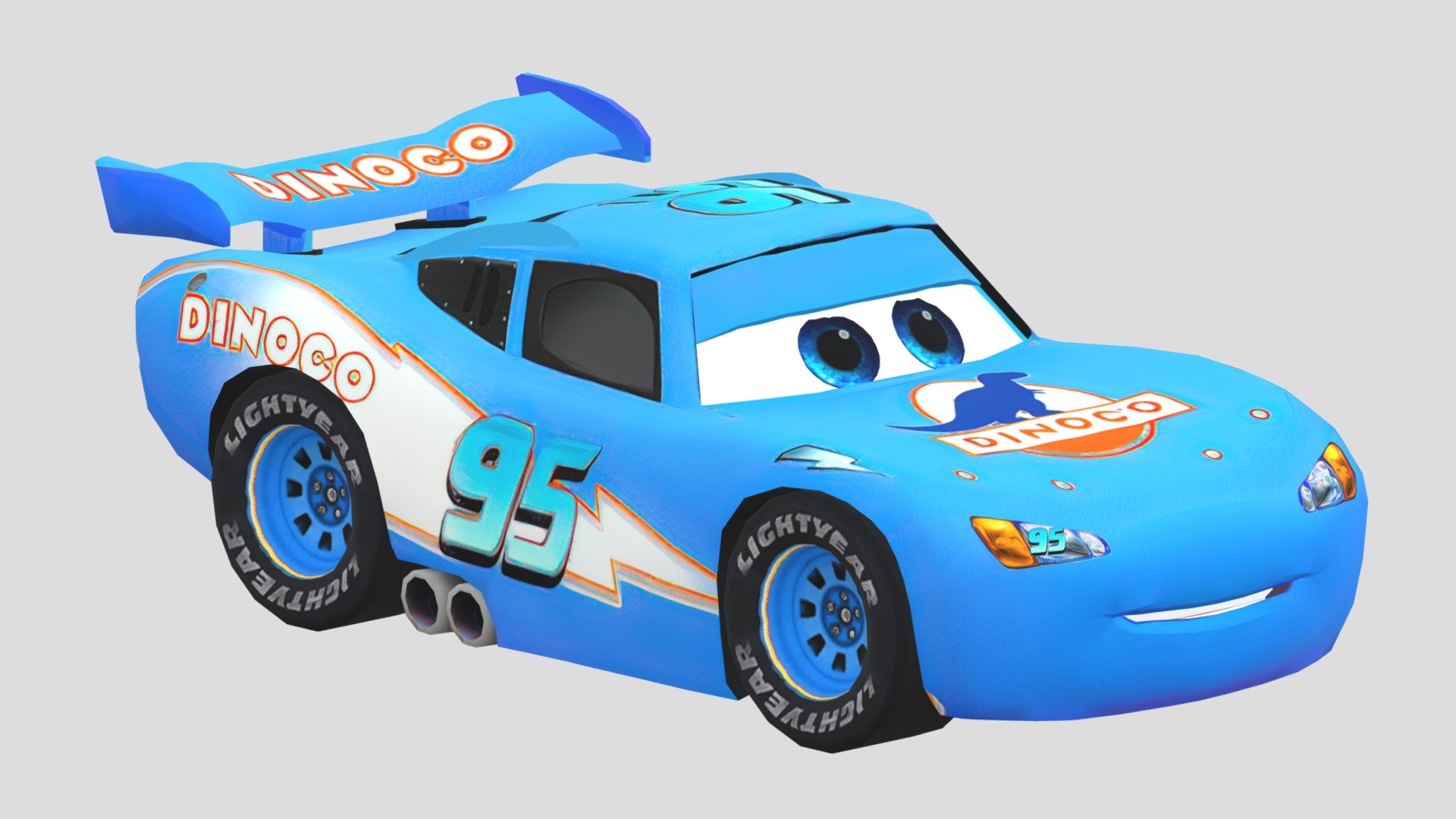 Fast As Lightning - McQueen Dinoco (Updated) - Download Free 3D model ...