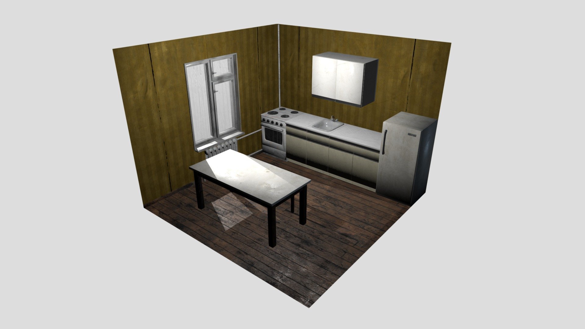 Soviet kitchen - 3D model by getmate [8325e12] - Sketchfab