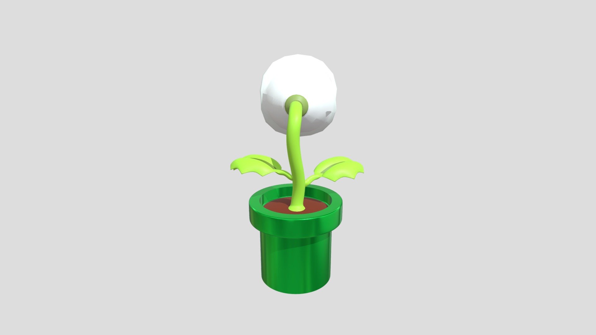 Mario Style Plant - 3D model by amyjohnson94 [8325f03] - Sketchfab