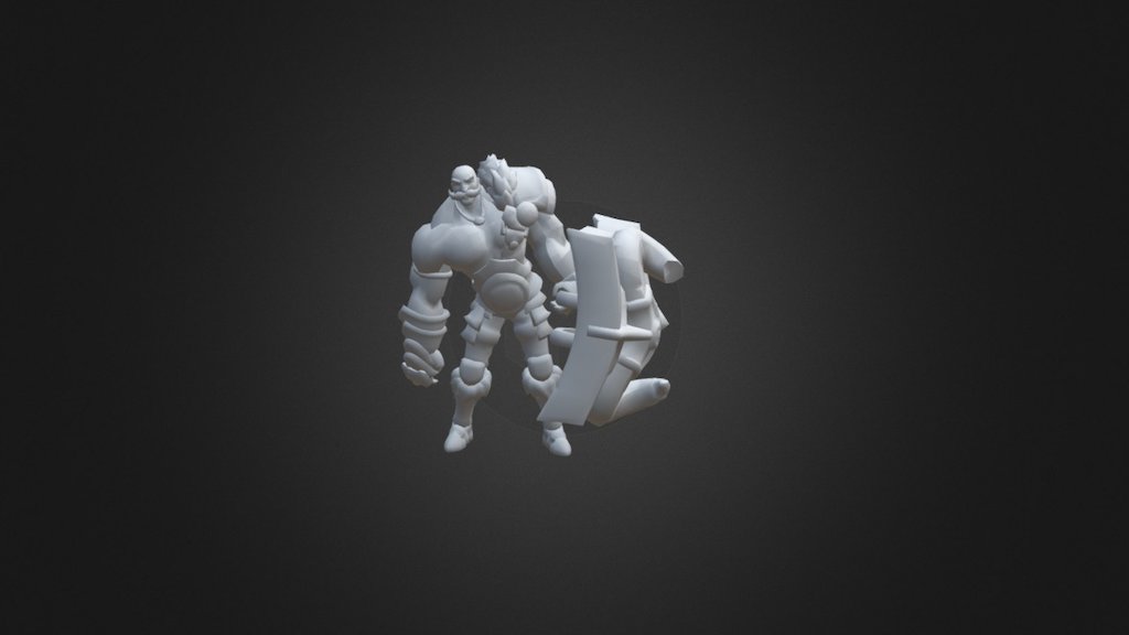 Braum Onehand Attack - 3D model by singeon [8326fca] - Sketchfab