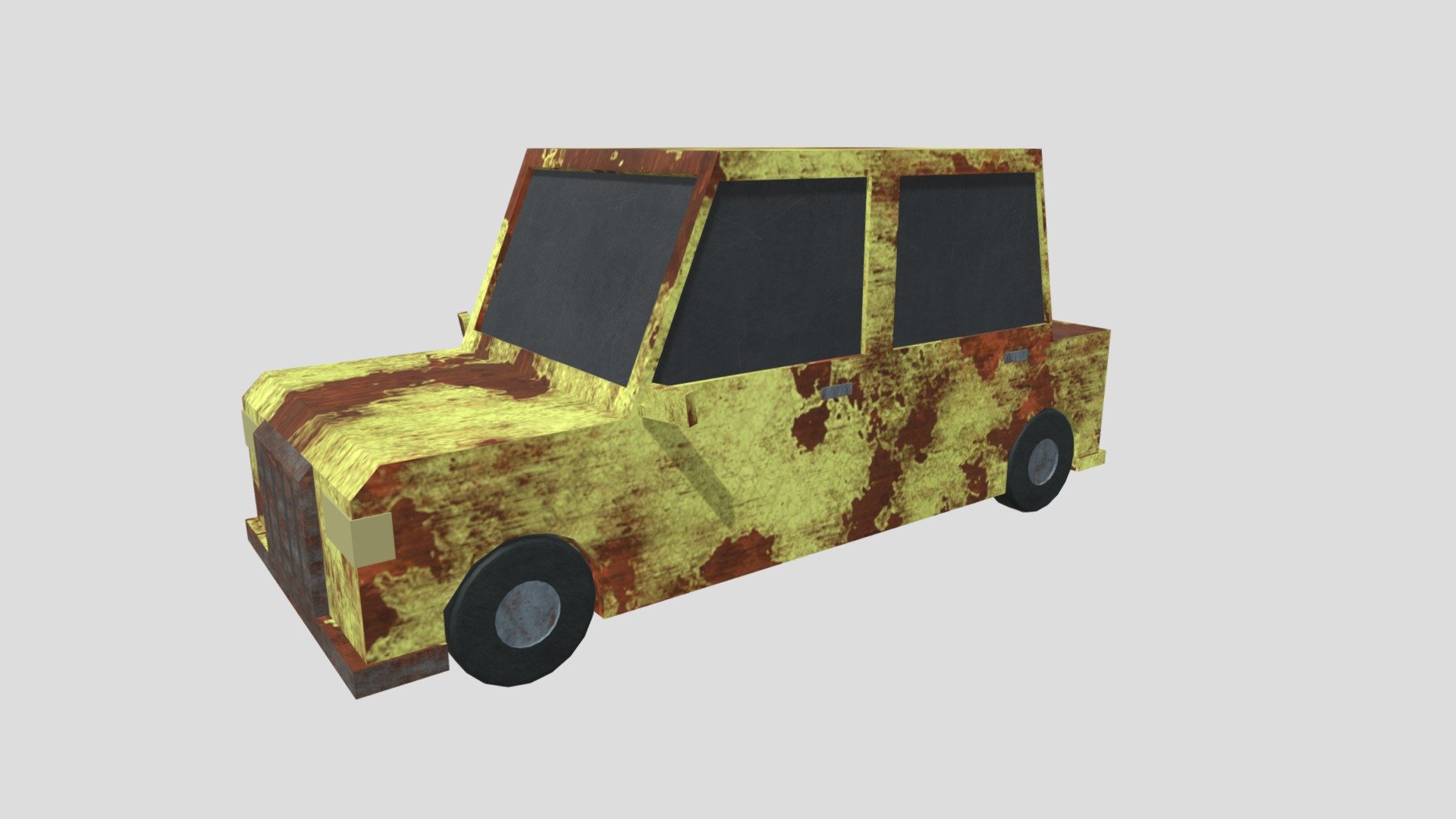 Rusty Car - 3D model by Cameron Haire (@cameron_haire) [8327d78] - Sketchfab