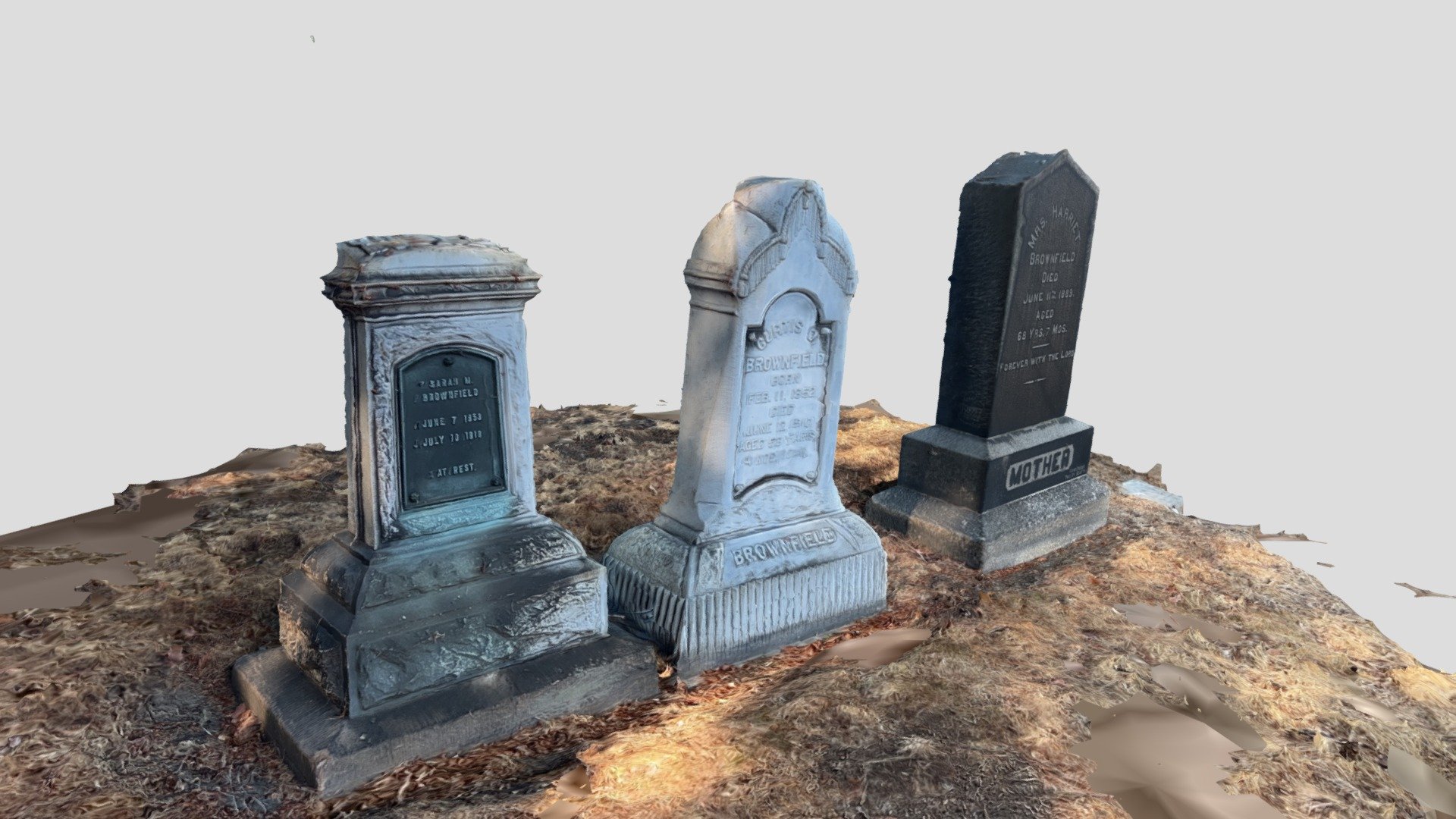 Three tombstone set - 3D model by Reo Creative Scanning ...