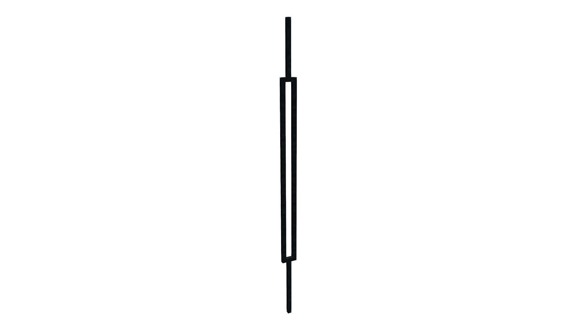 0.5" Single Rectangle Steel Baluster - 3D model by STW (@scottu ...