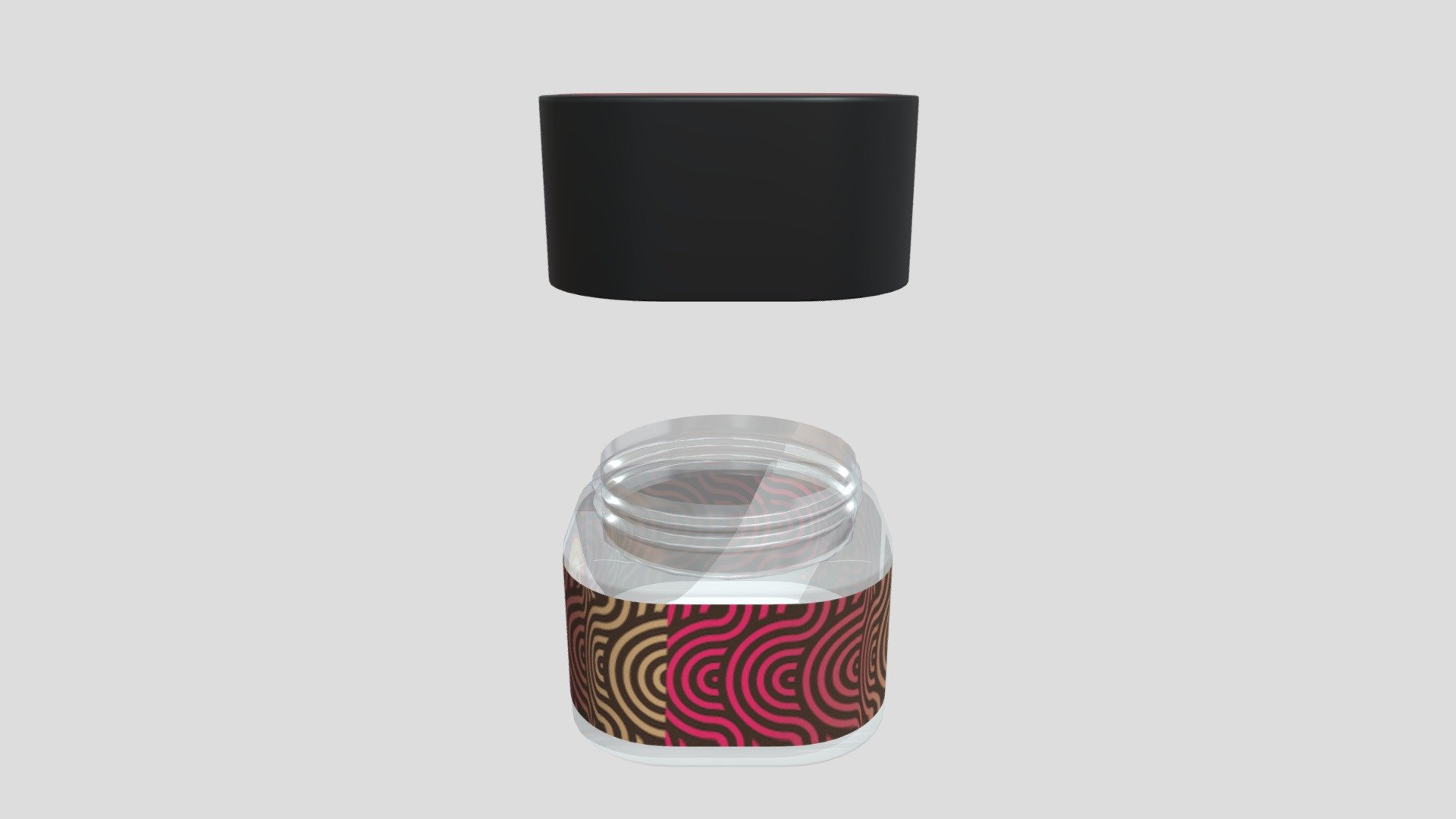 Square Jar-Design - 3D model by thc-label-solutions [832a471] - Sketchfab